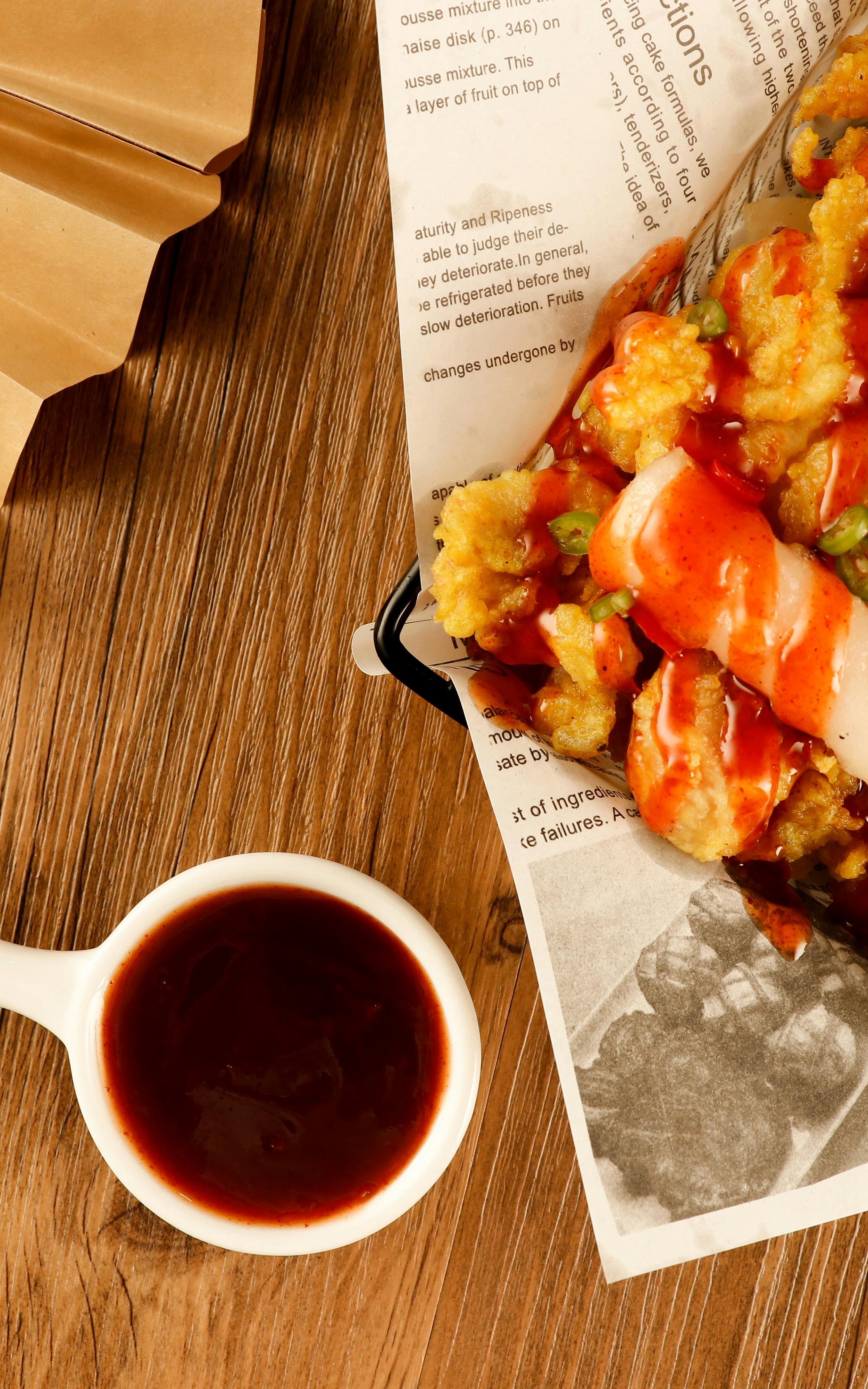 Deep Fried Chicken with Sauce · Free Stock Photo