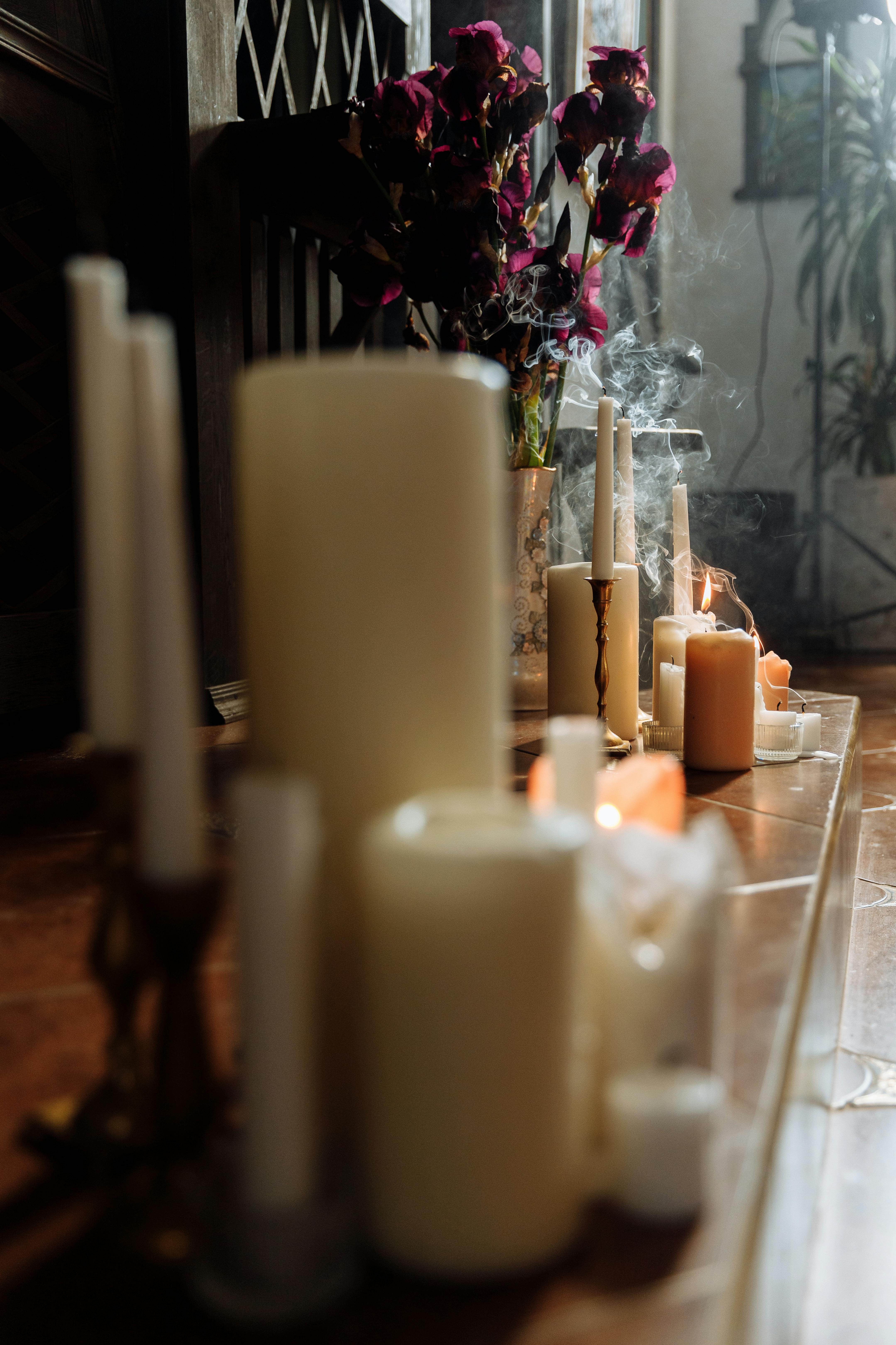 Flaming Candles at Altar · Free Stock Photo