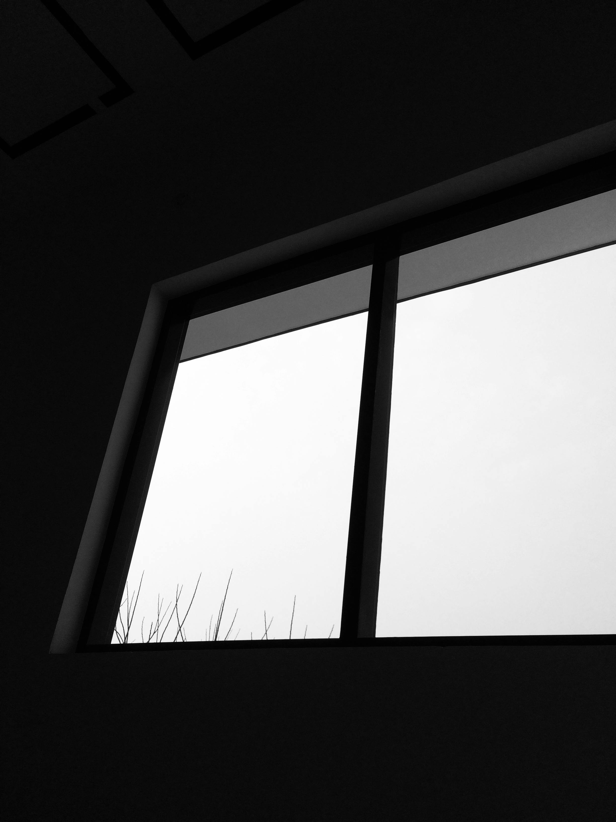 Windows in Dark Room · Free Stock Photo