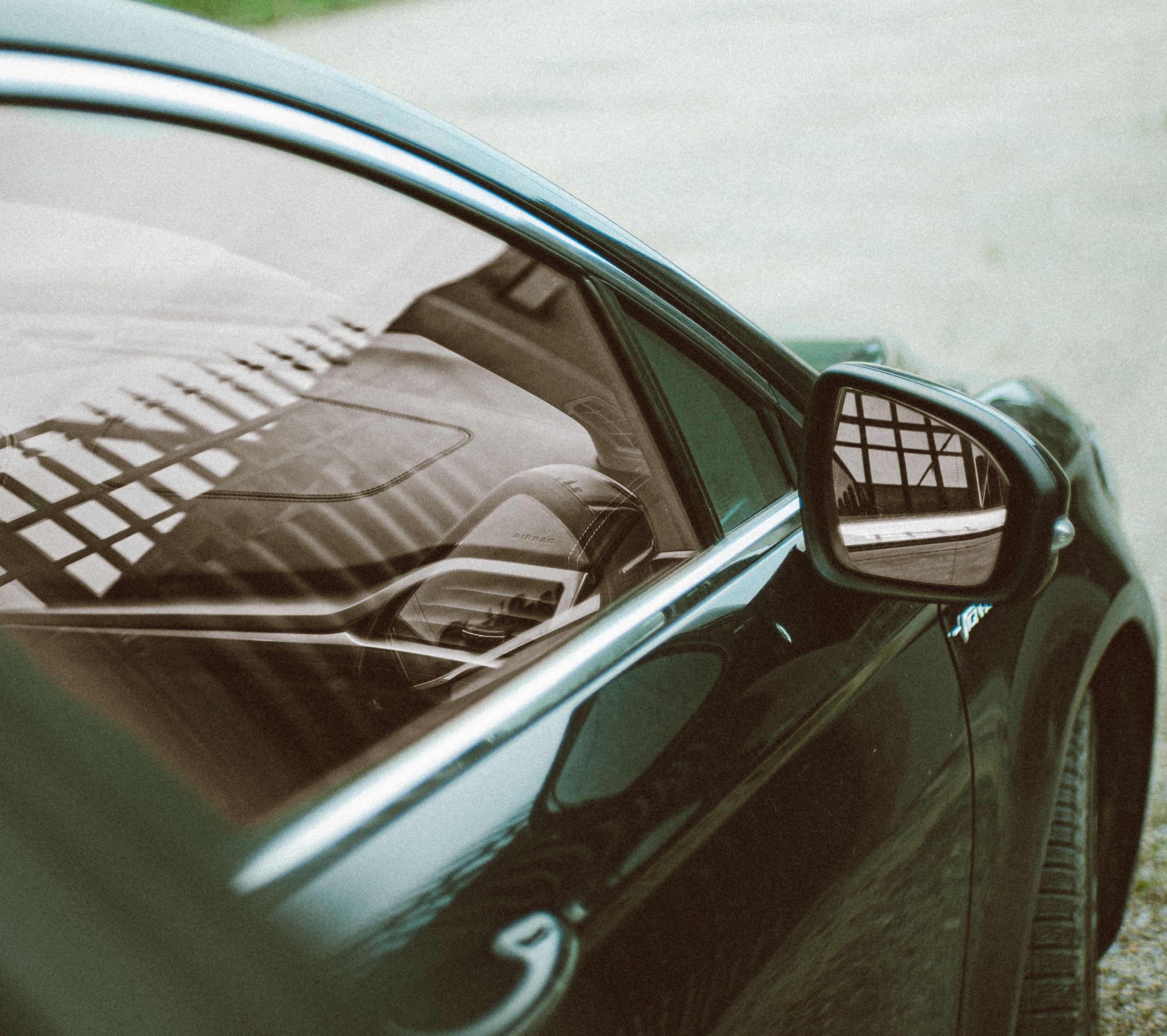 Black Cadillac with Chrome Side Mirror · Free Stock Photo