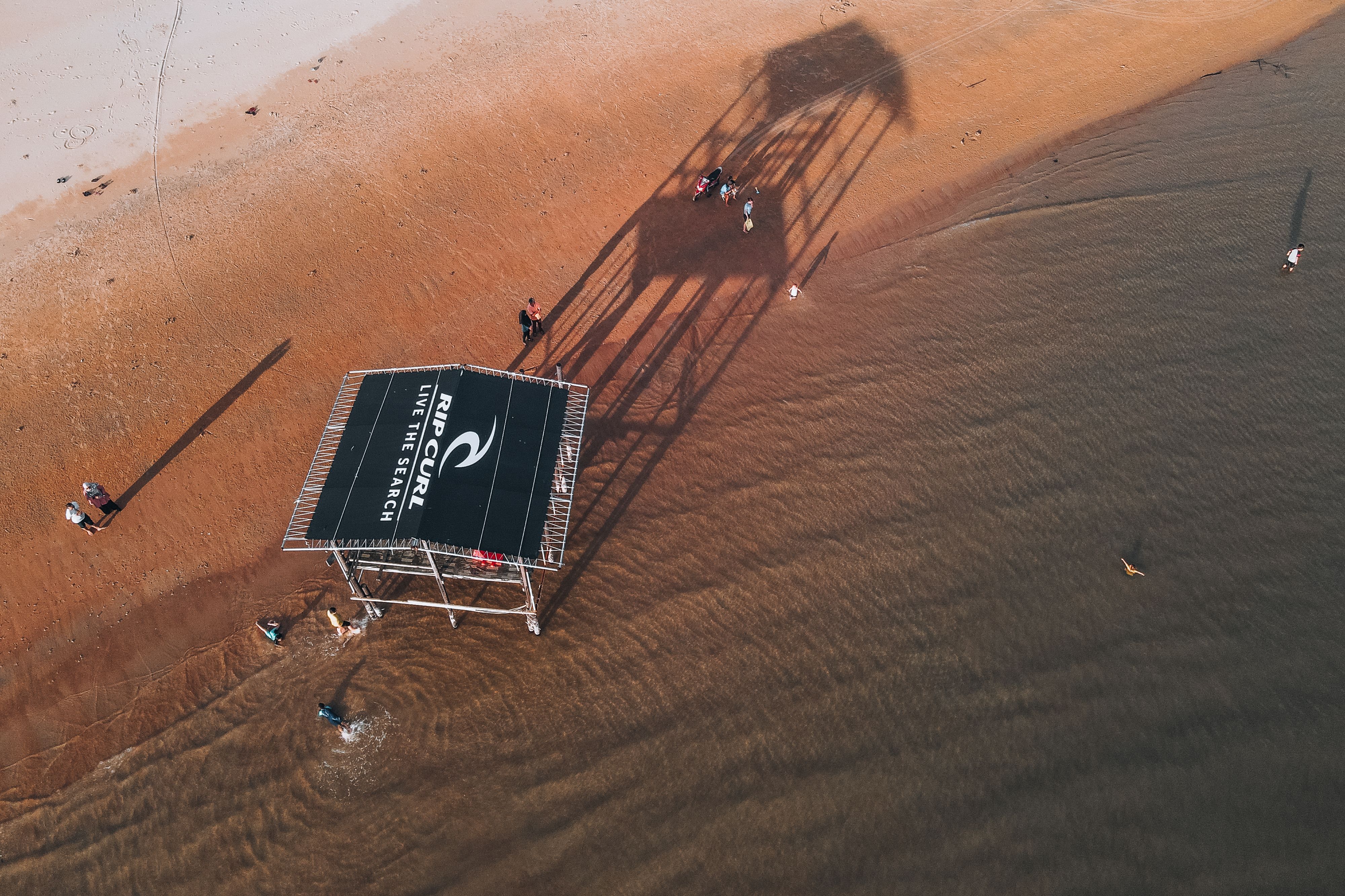 Tower on Beach in Birds Eye View · Free Stock Photo