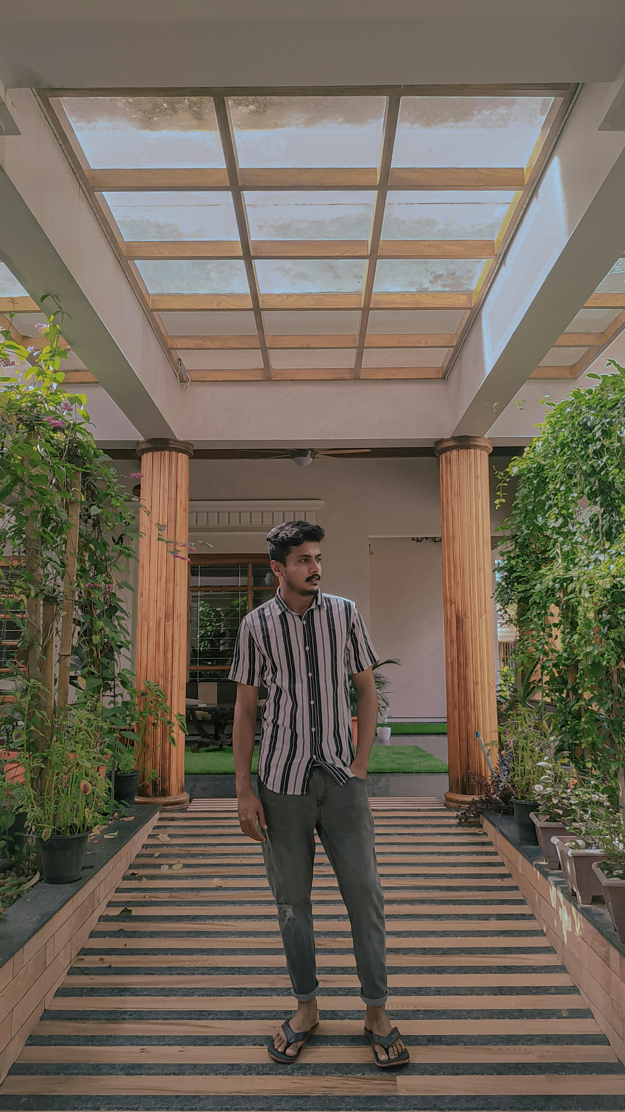 Man Standing on a Pathway · Free Stock Photo