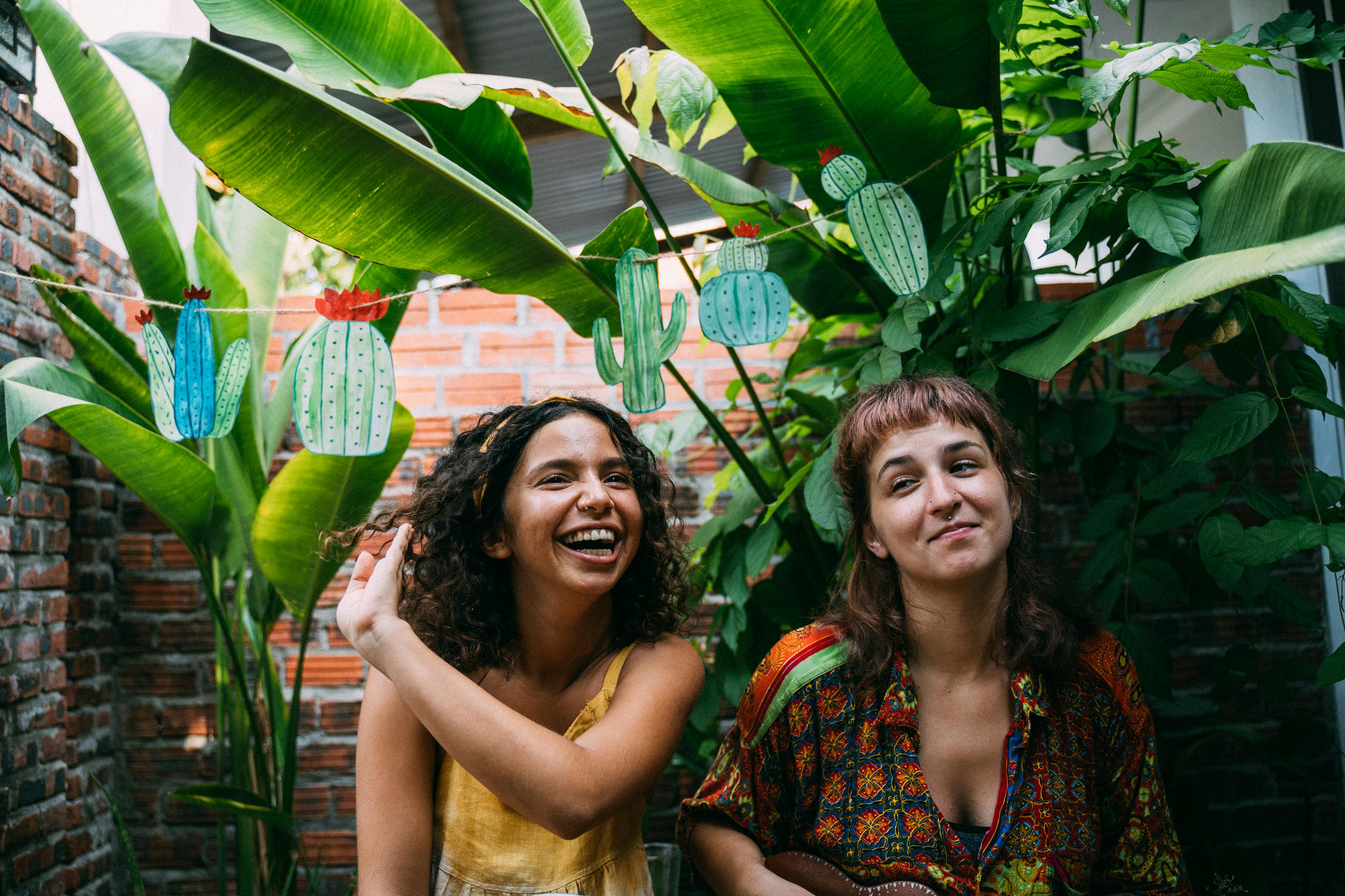 Beautiful Friends Sitting Together · Free Stock Photo