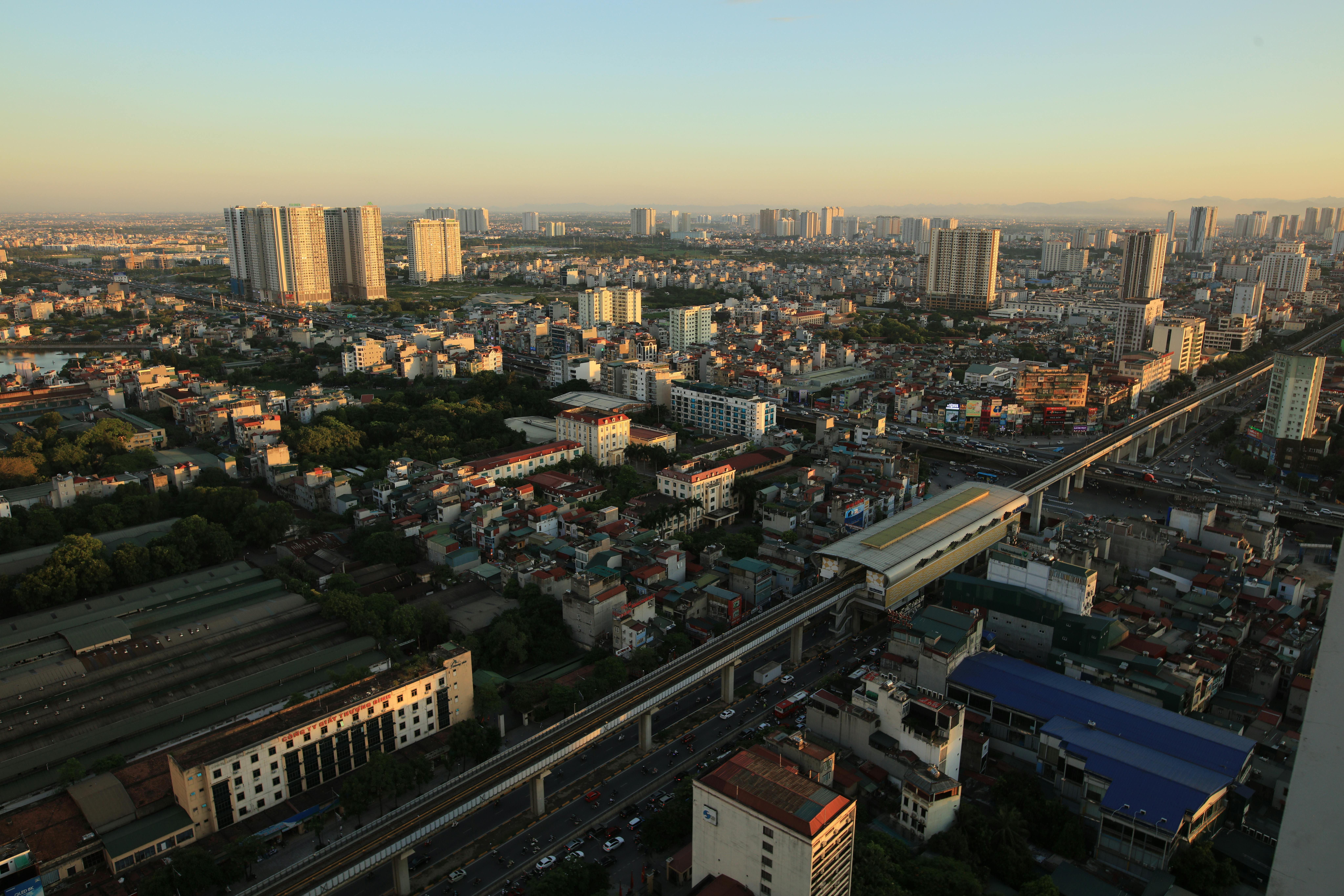 Drone Shot of a City · Free Stock Photo
