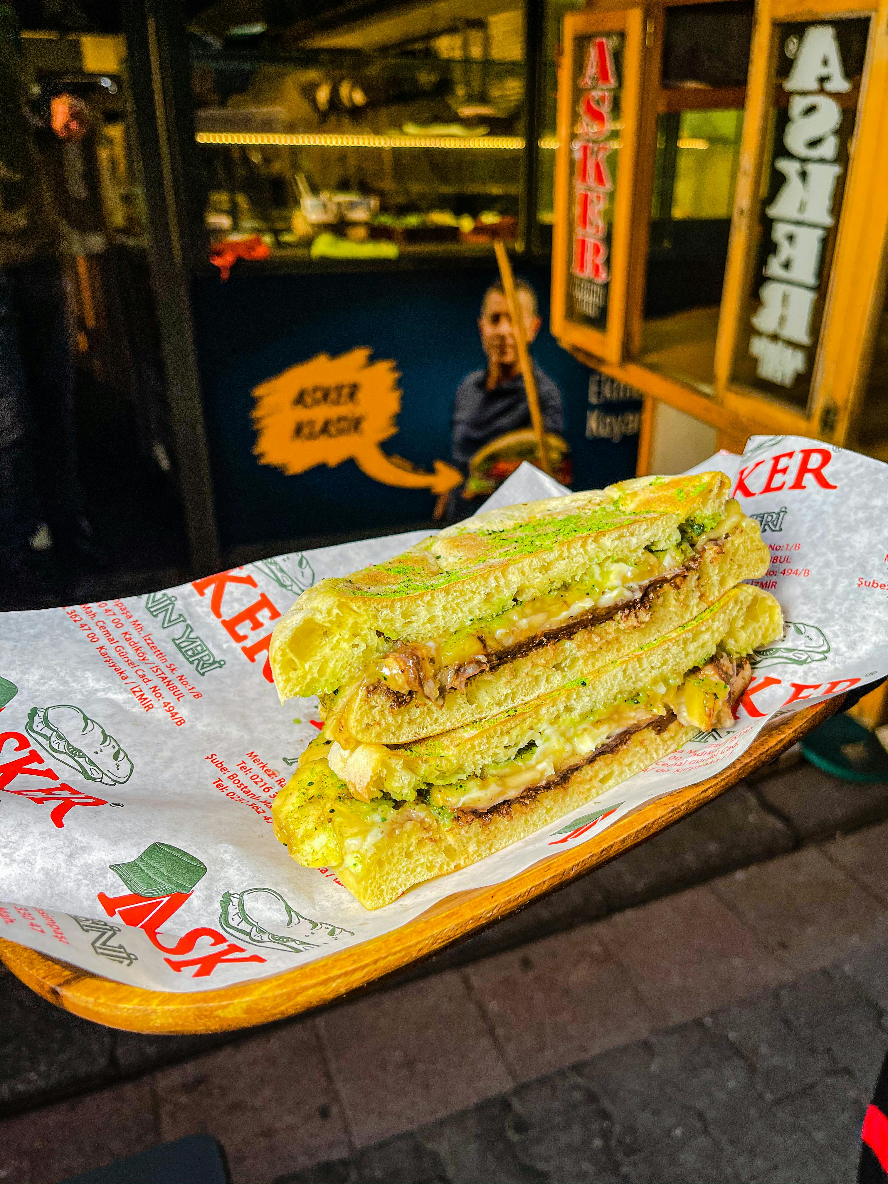 Street Food Stall on City Street · Free Stock Photo