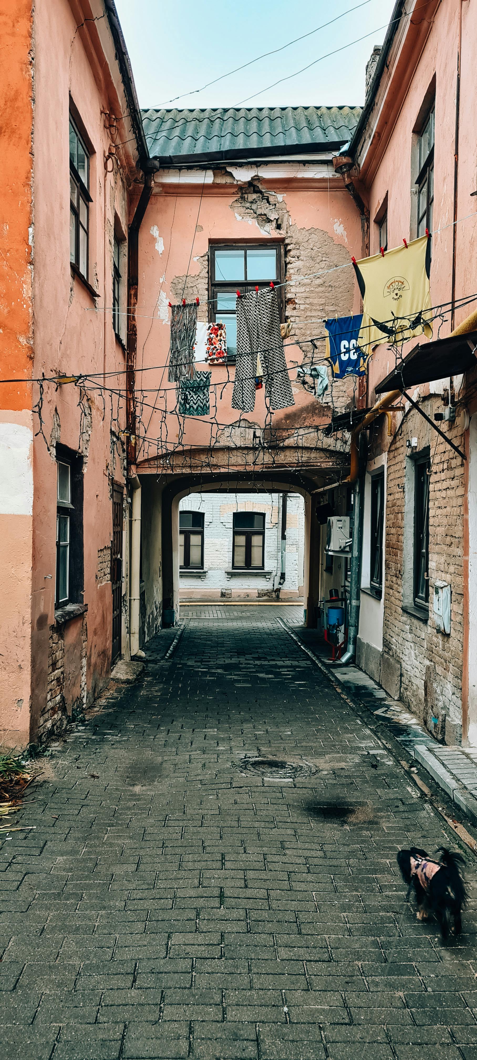 A Narrow Alley between Buildings · Free Stock Photo