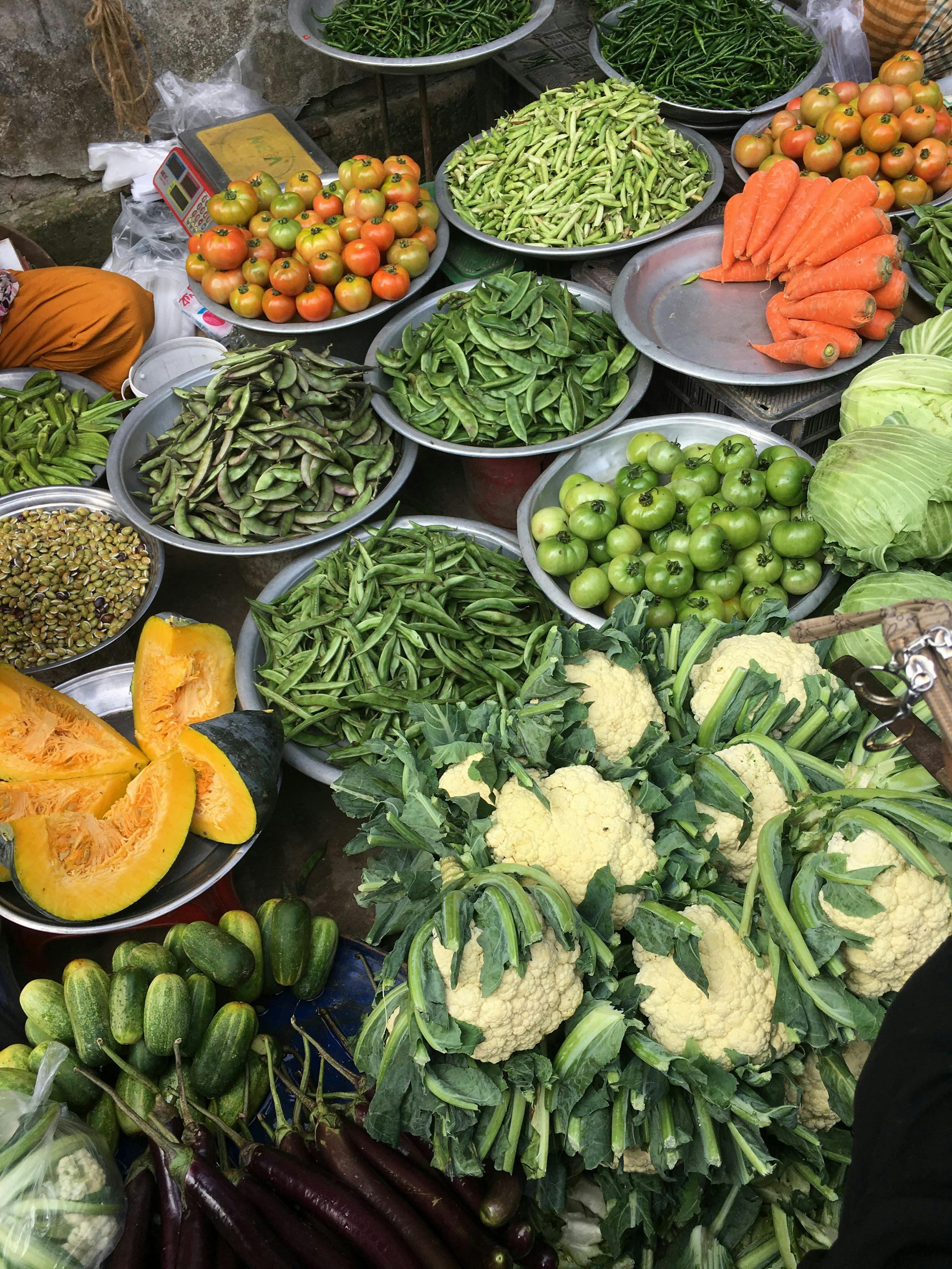 Fresh Vegetables on Sale · Free Stock Photo