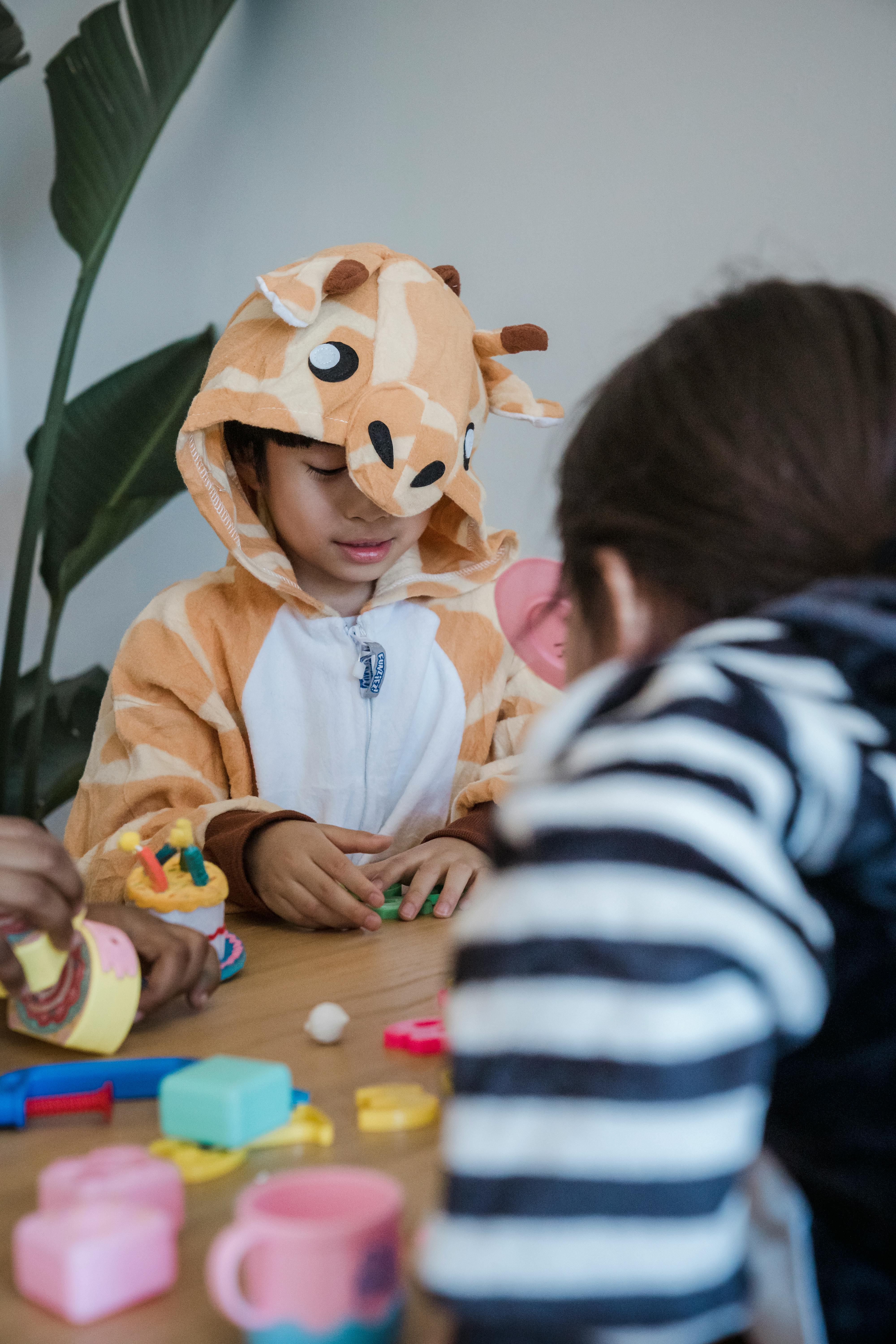 Kids in Animal Costumes Playing · Free Stock Photo