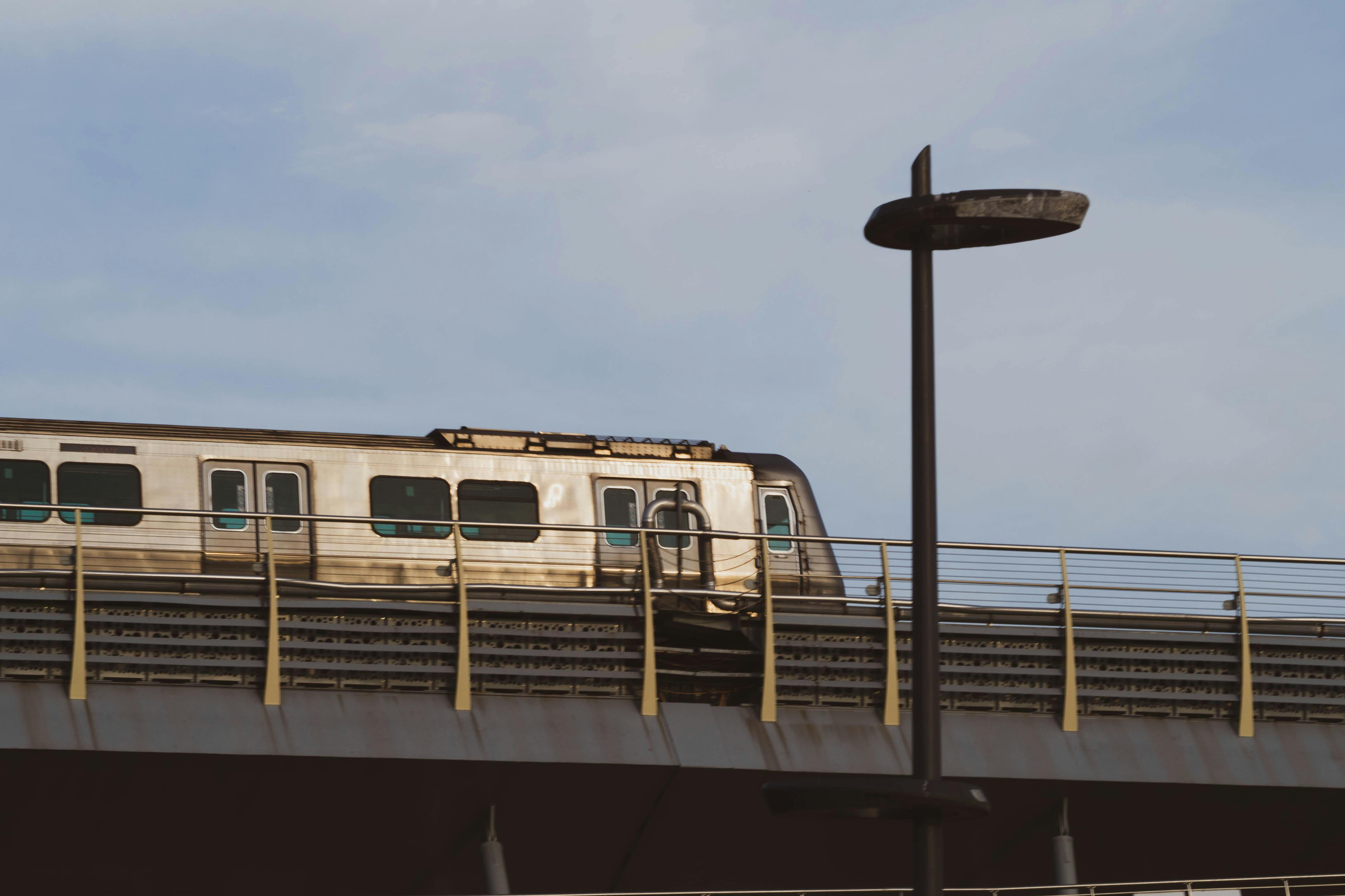 Bus Under A Bridge · Free Stock Photo