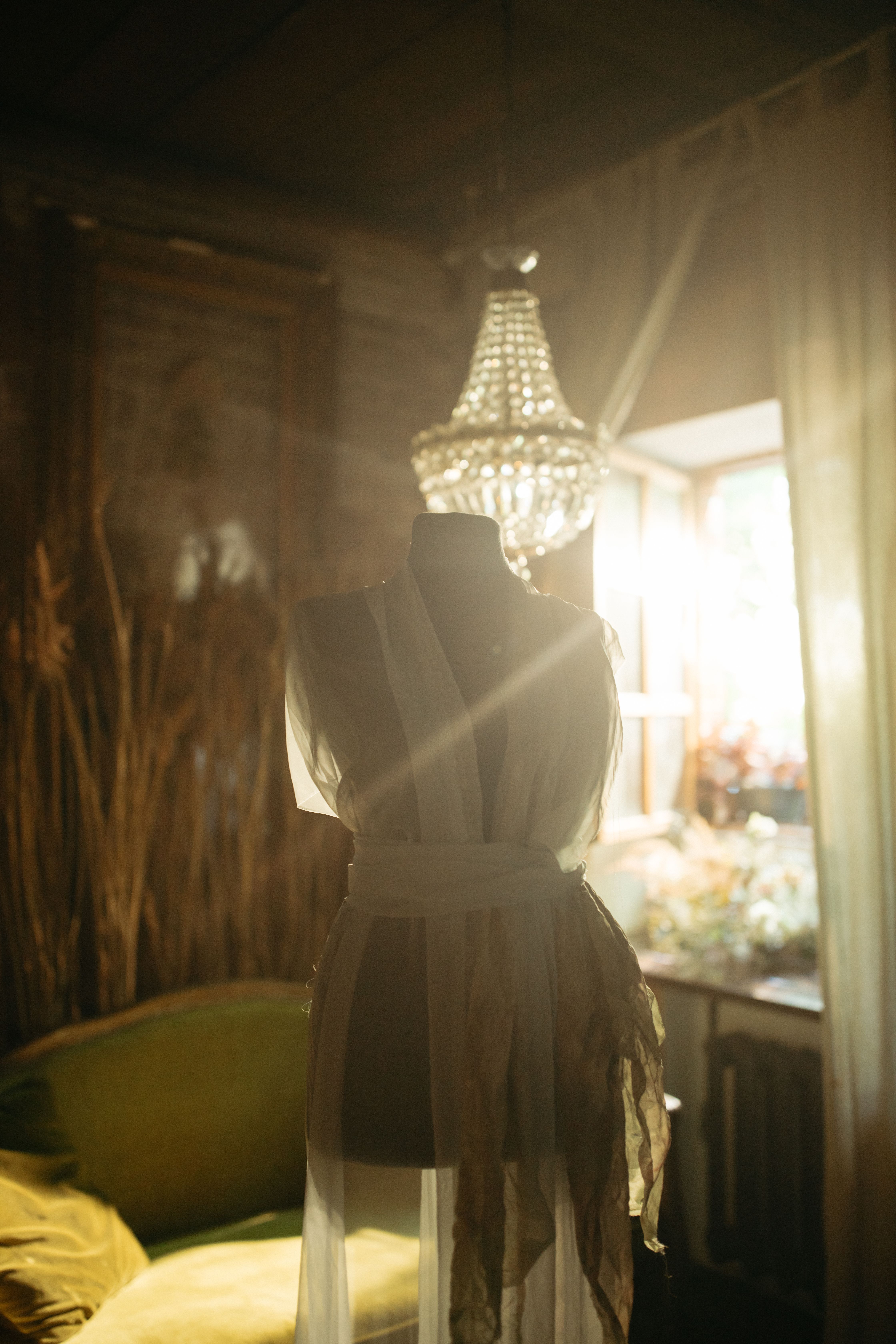 Dress Inside a Dark Room with Bright Sunlight · Free Stock Photo