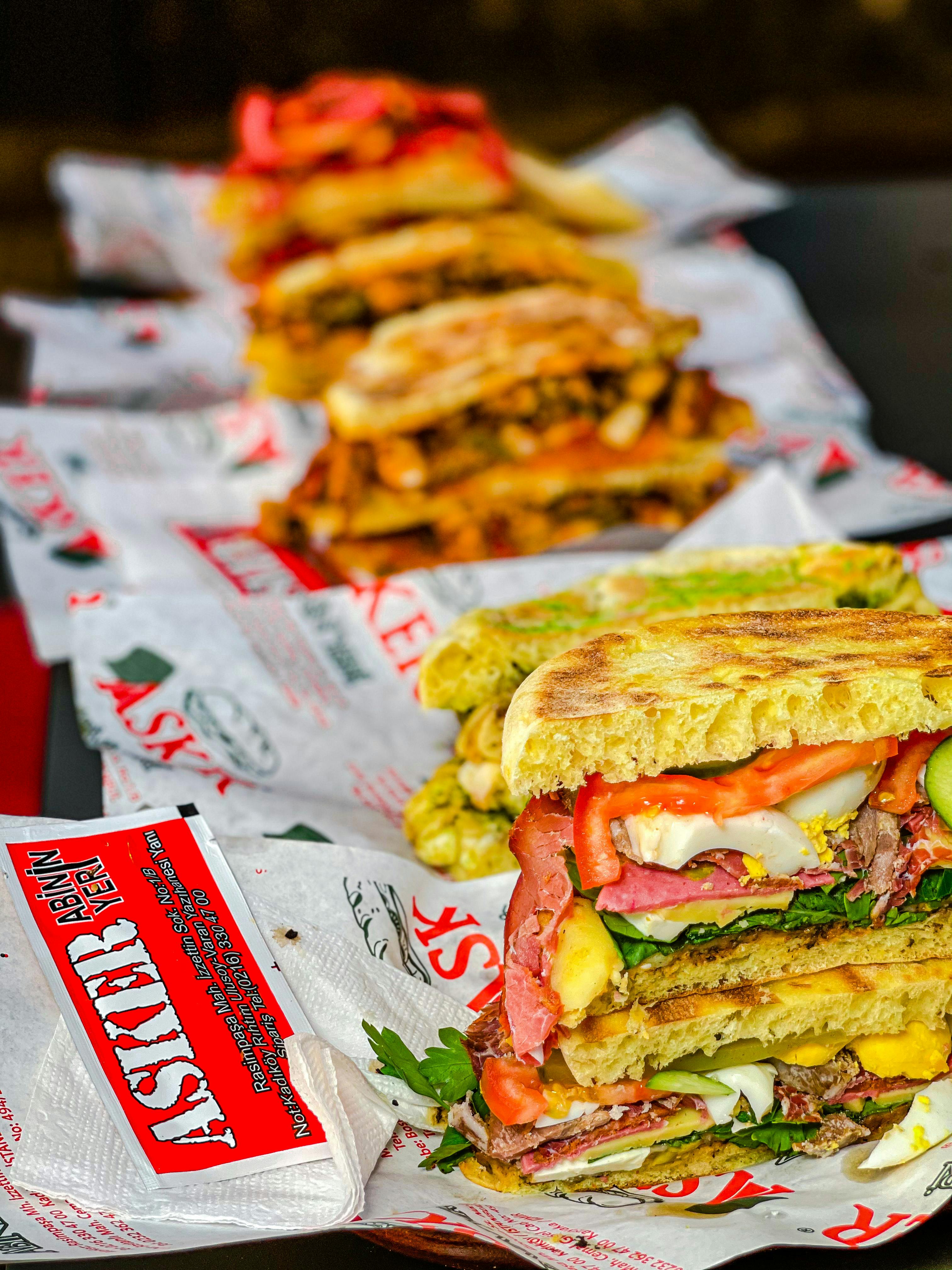 Close up of Sandwiches · Free Stock Photo