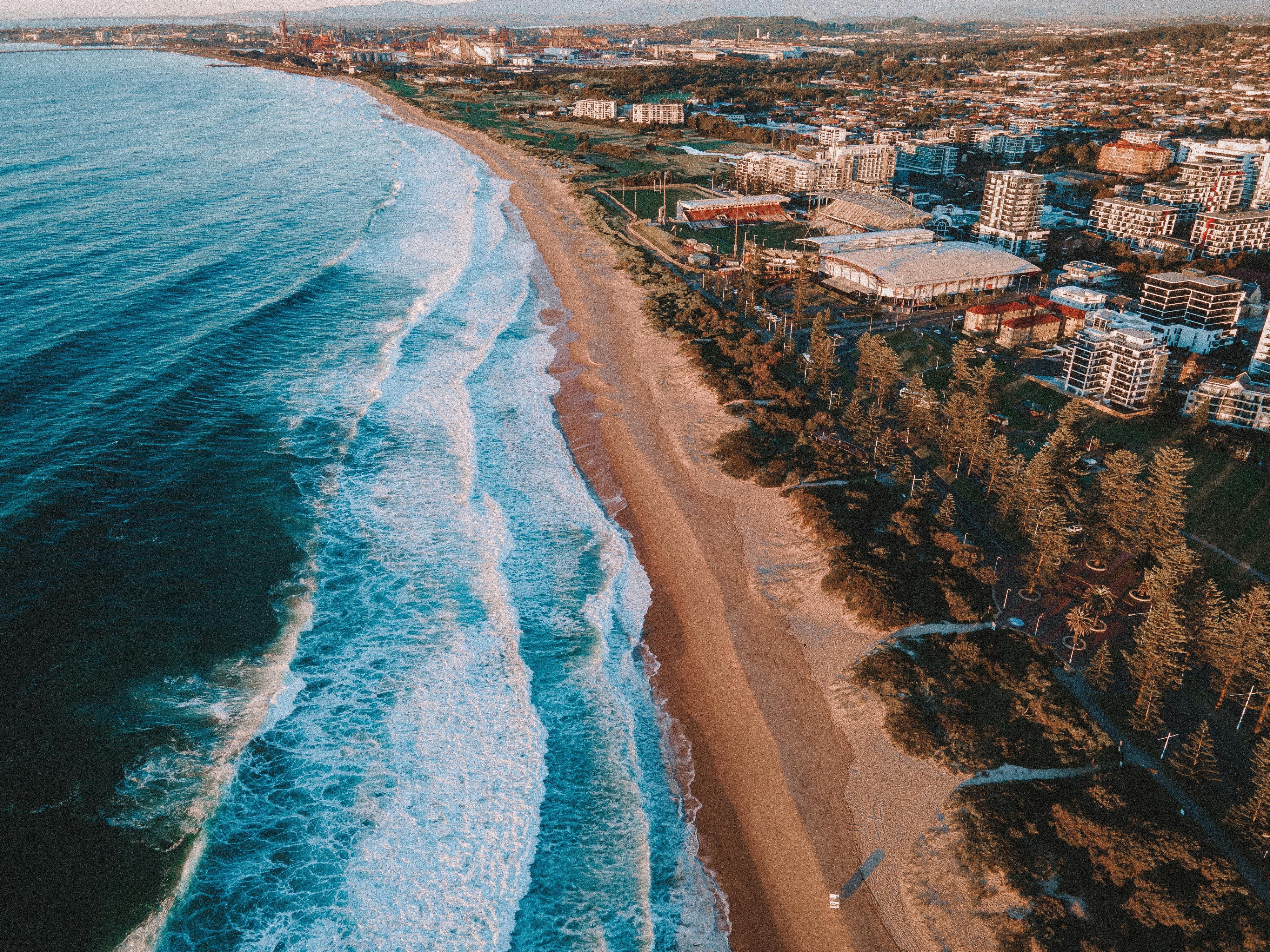 Aerial Photography of a Beach · Free Stock Photo