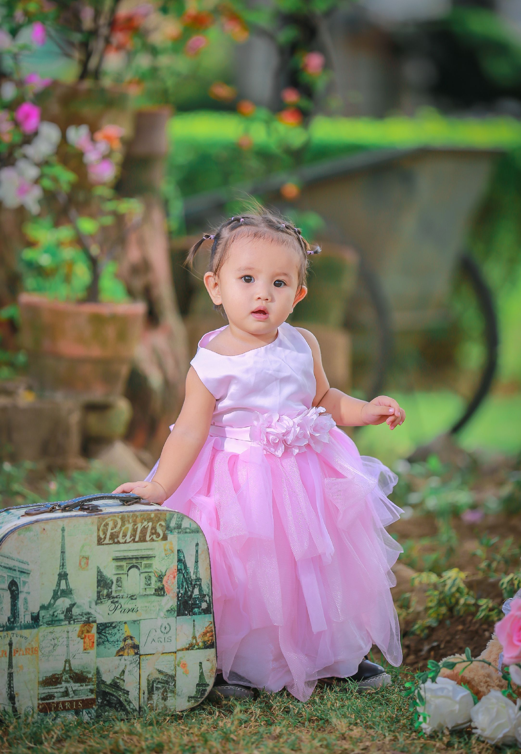 A Young Girl Wearing Dress · Free Stock Photo