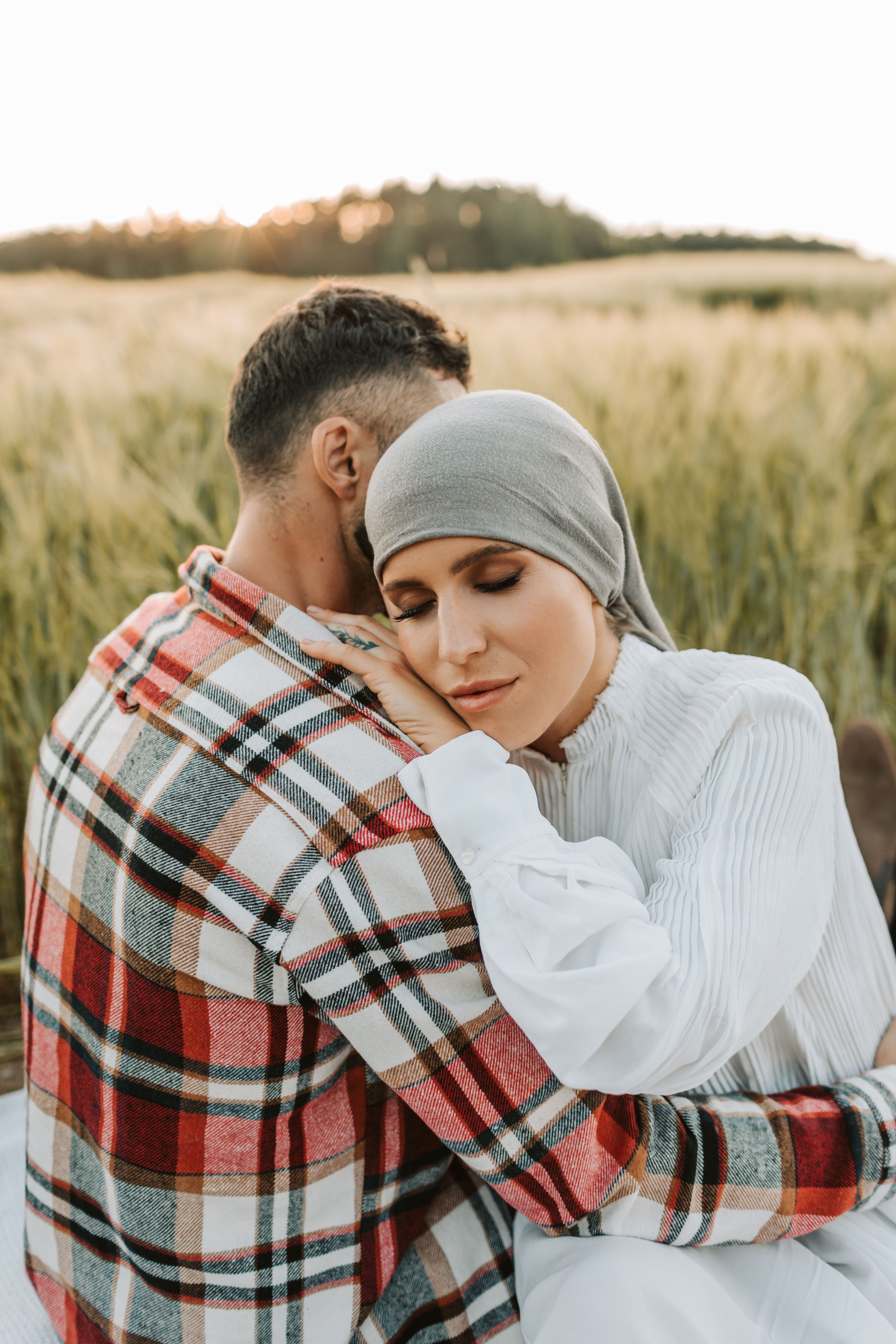 A Couple in a Hugging Position · Free Stock Photo