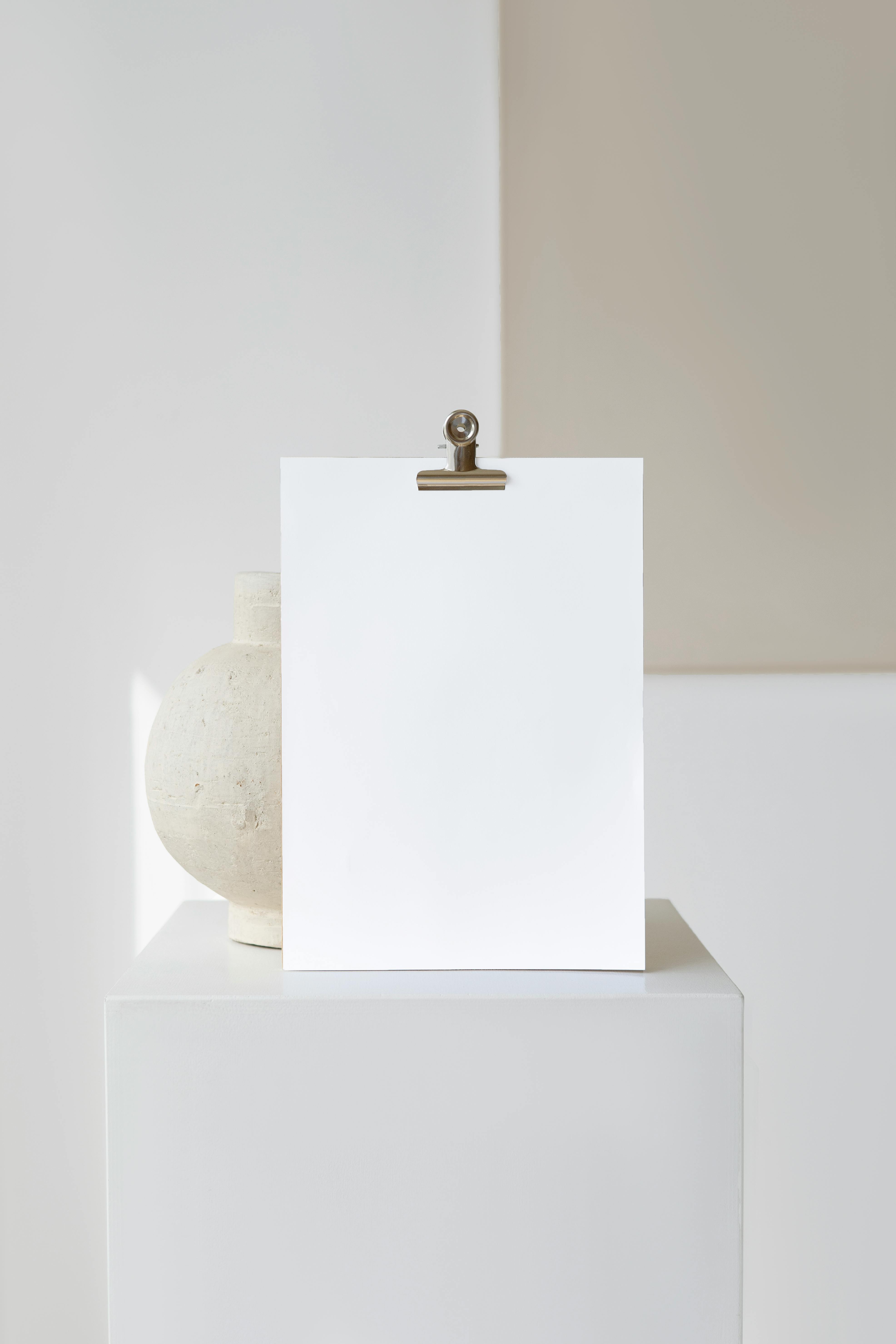 Blank Paper on a Table · Free Stock Photo