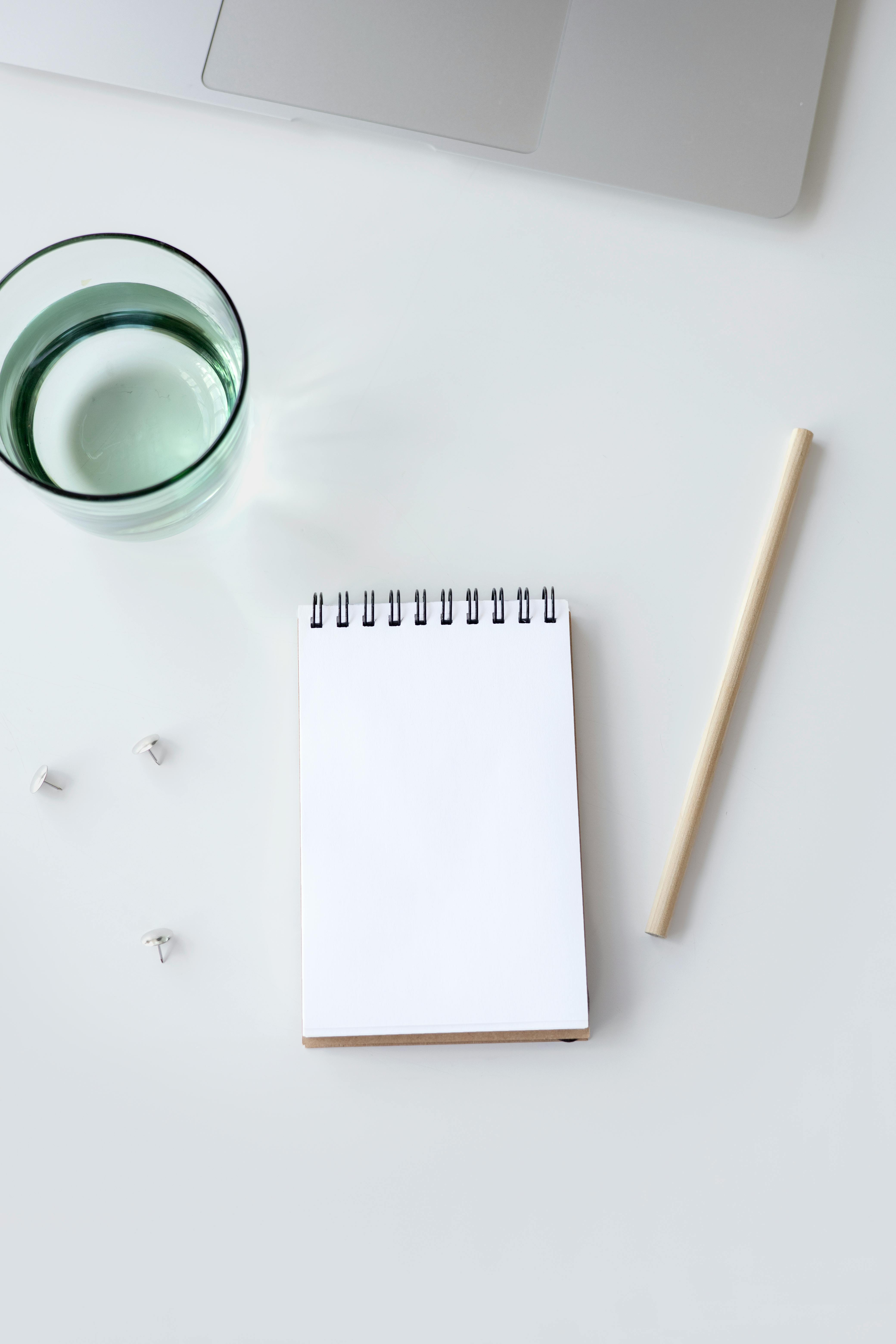 Blank Notepad on the Table · Free Stock Photo