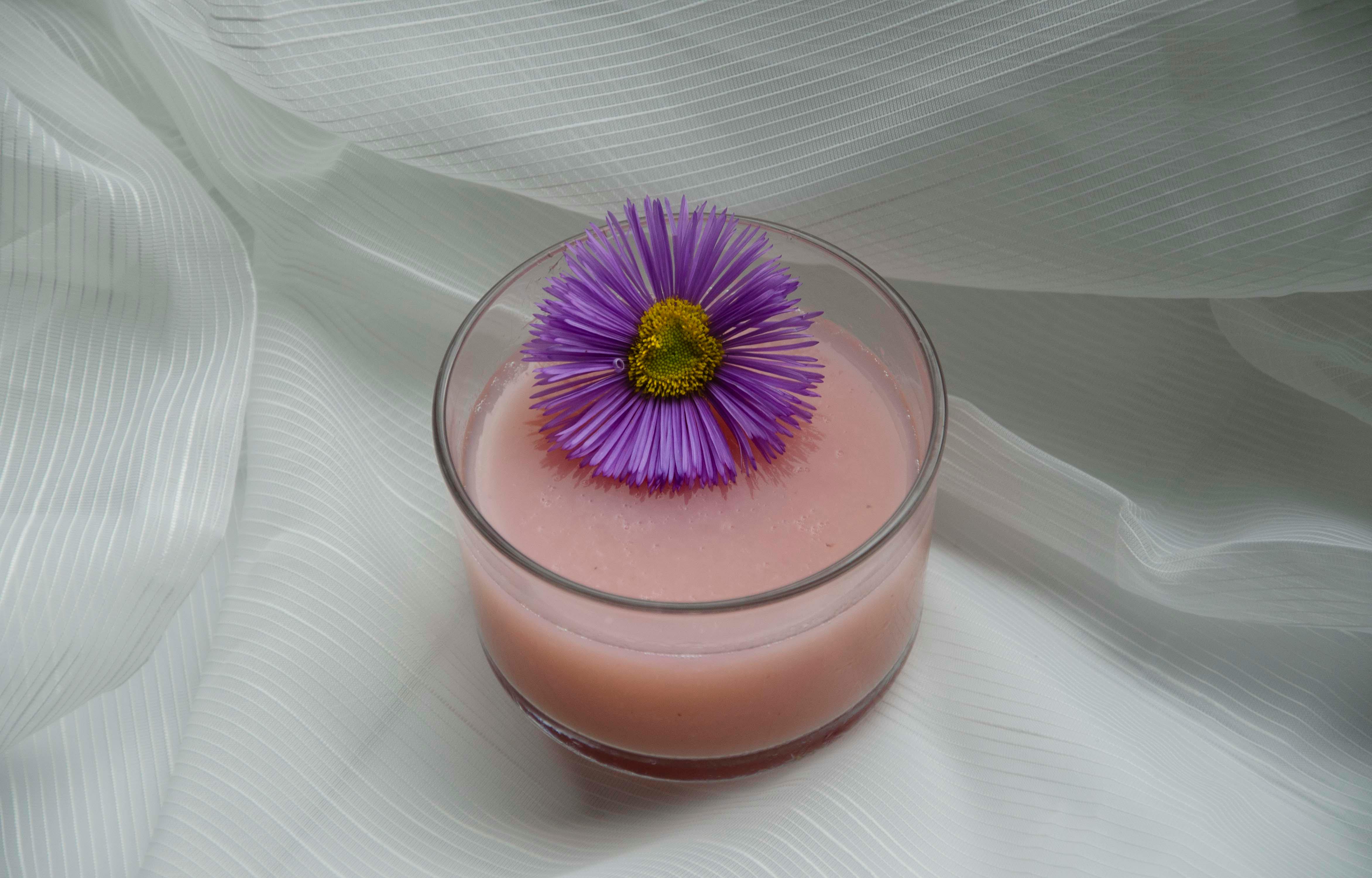 A Flower in the Glass of Pudding · Free Stock Photo