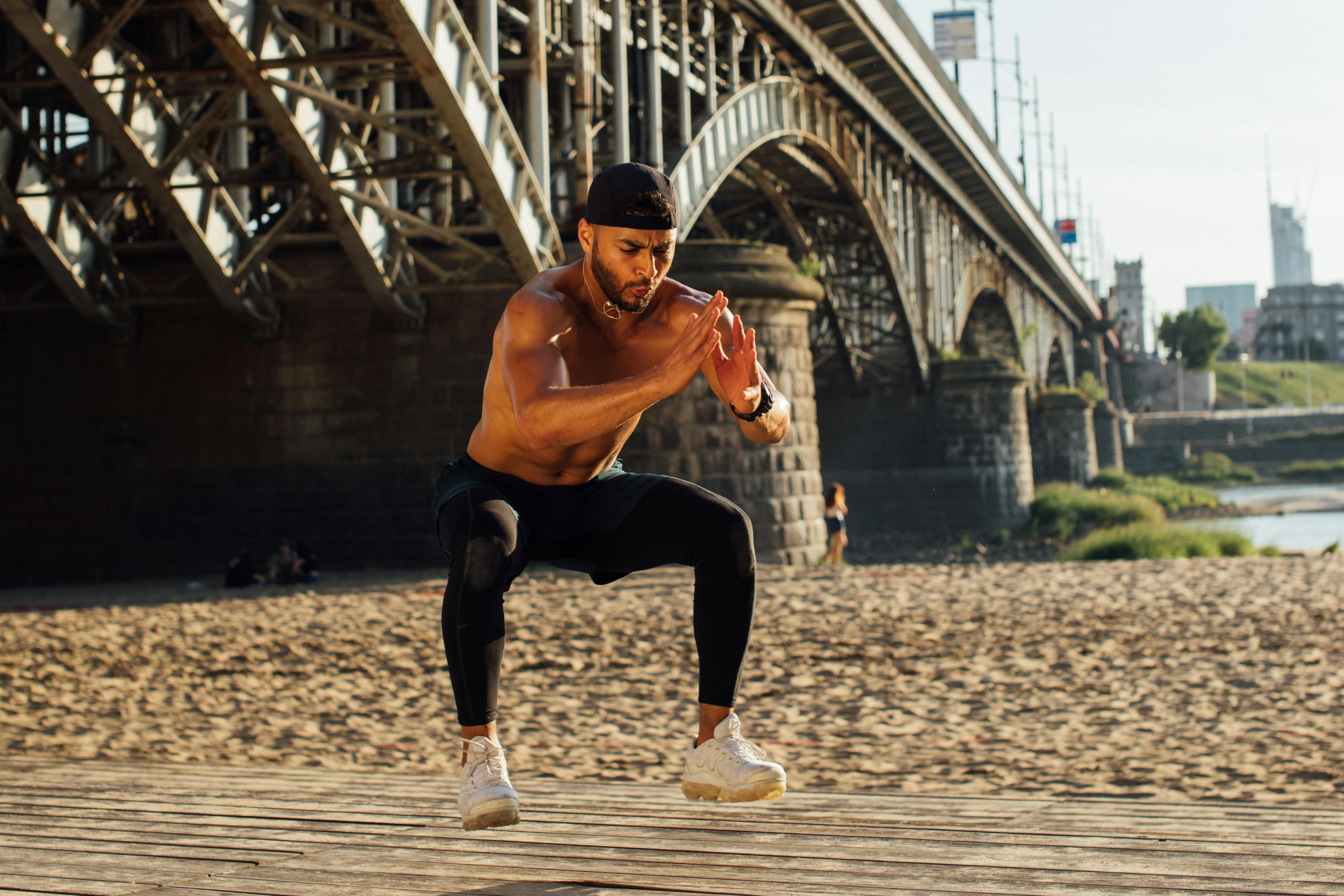 Man Doing Jumping Jacks · Free Stock Photo