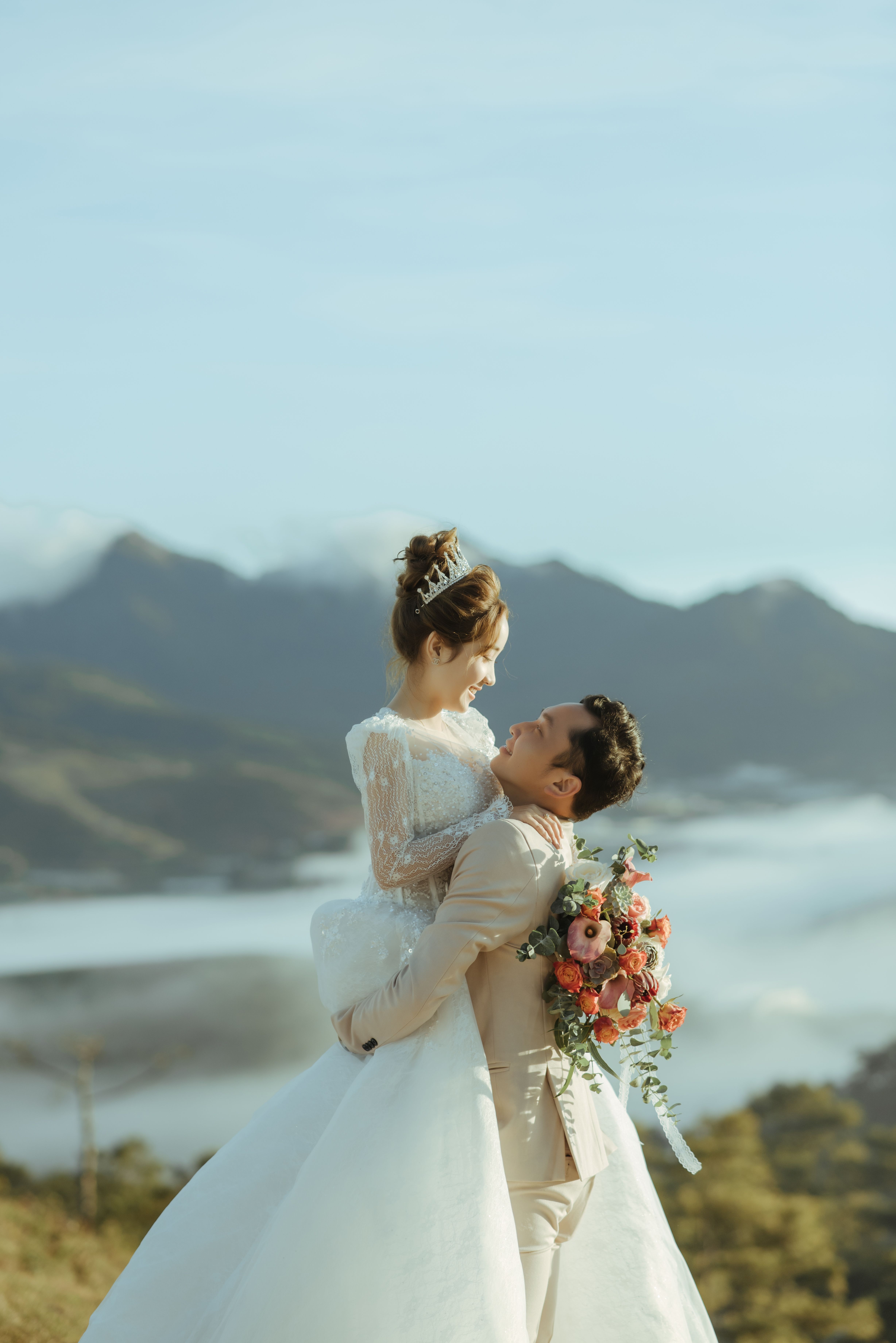 A Groom Carrying his Bride · Free Stock Photo