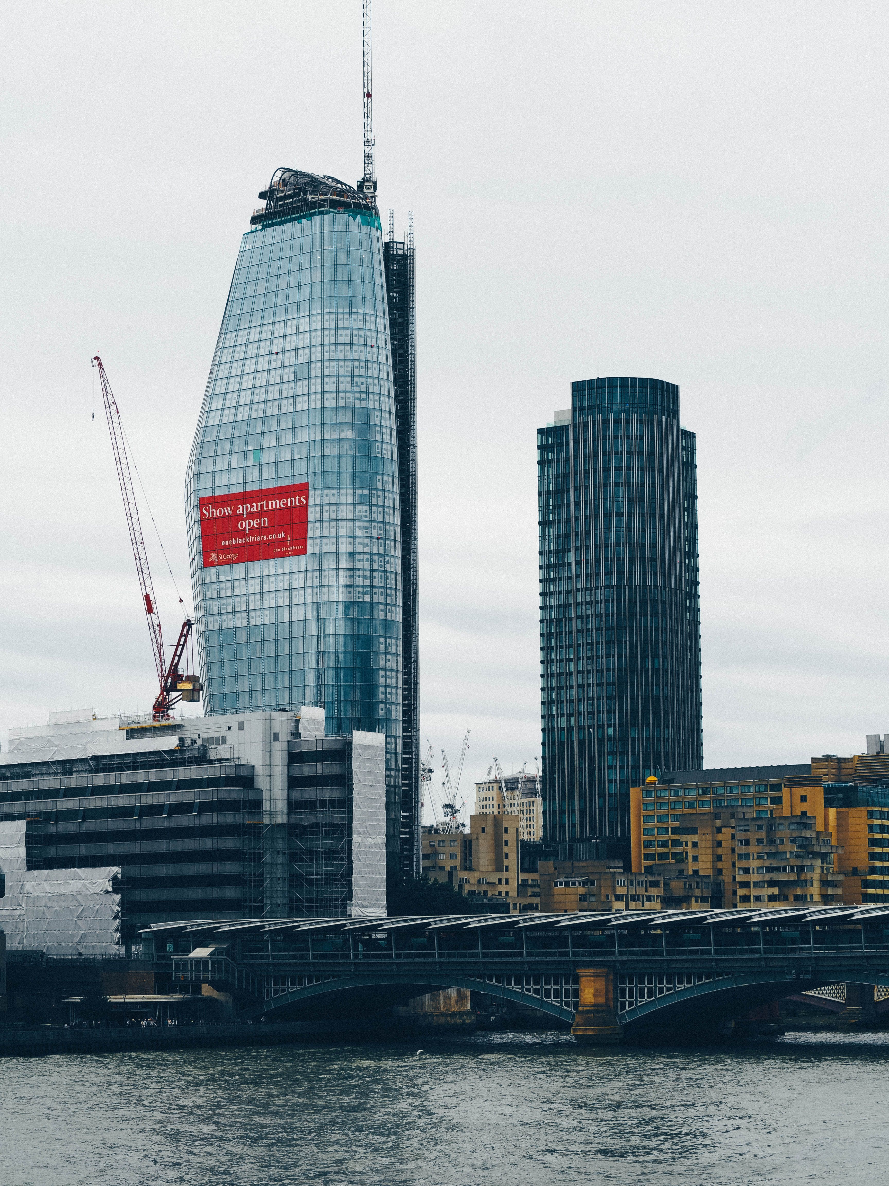 Modern Skyscrapers including One Blackfriars, London, UK · Free Stock Photo