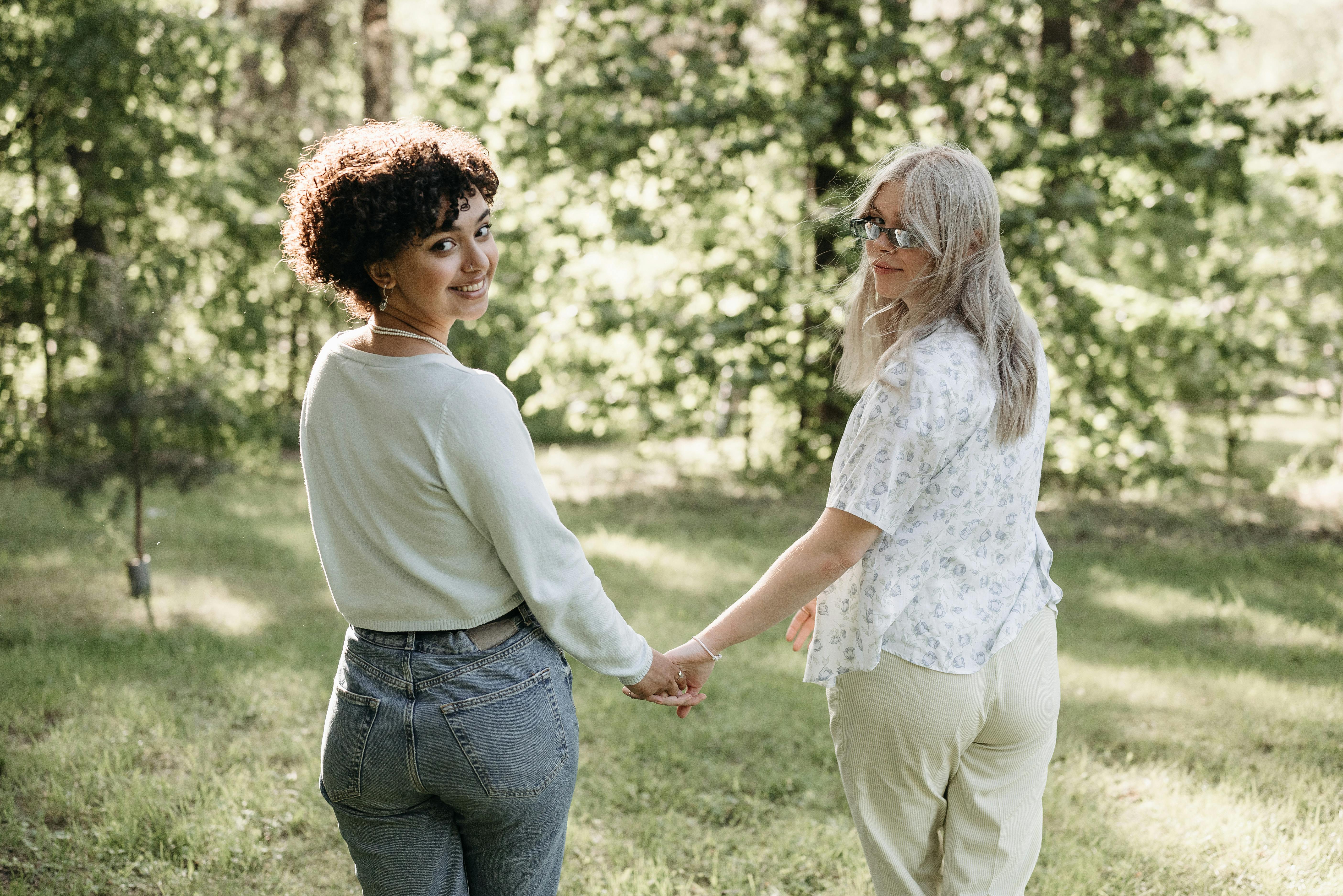 Two Woman Holding hands · Free Stock Photo