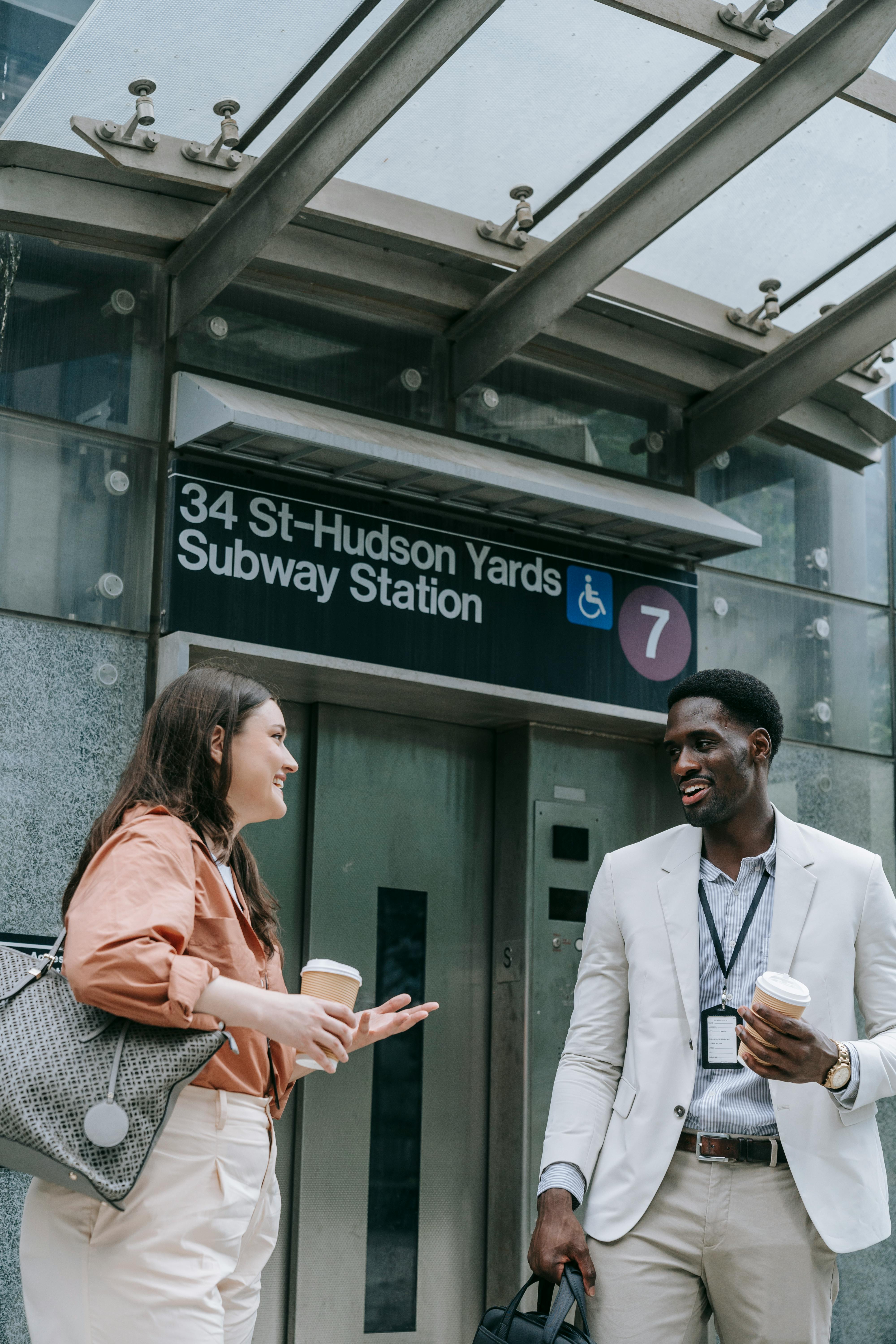 Coworkers Commuting Together · Free Stock Photo