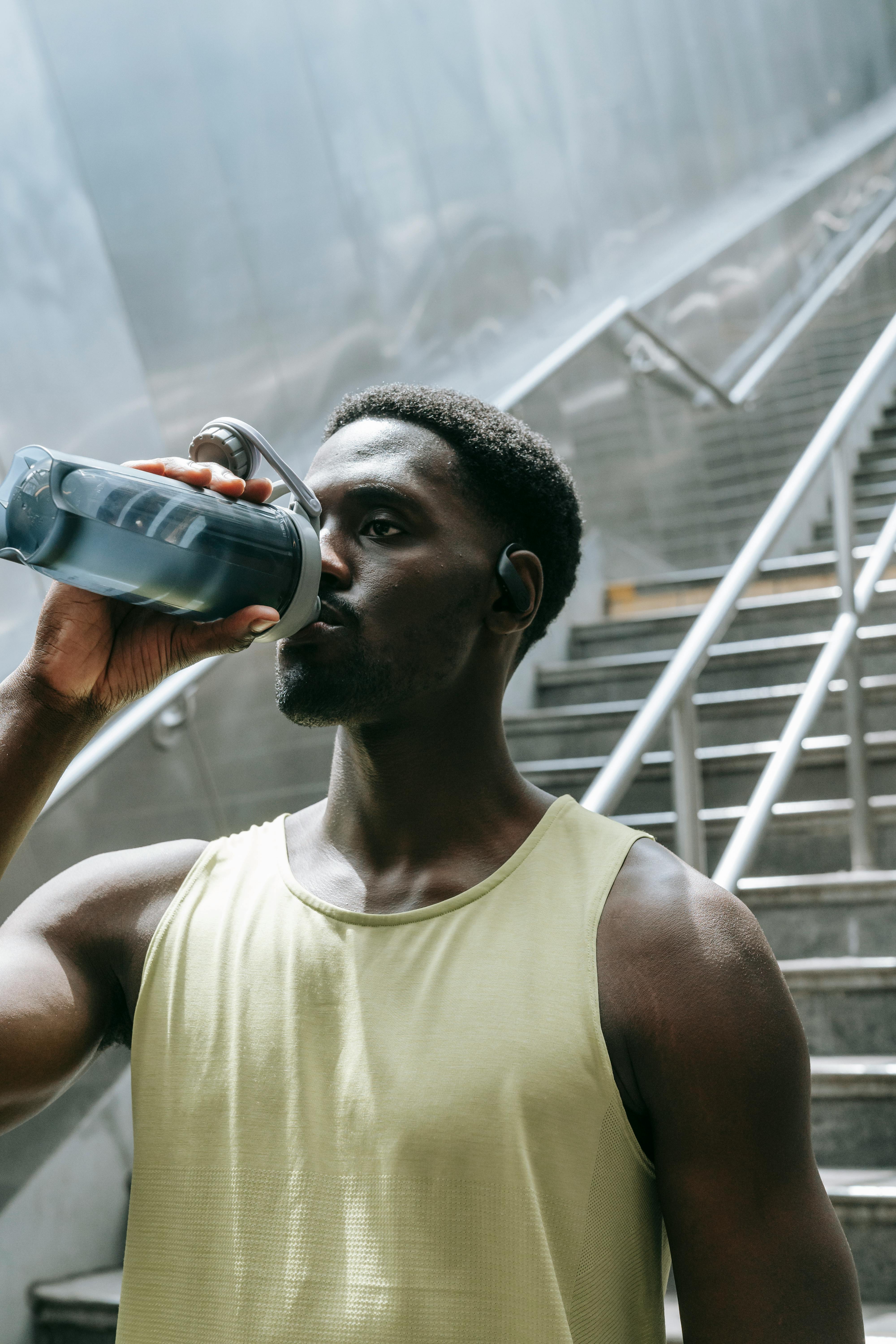 A Man Drinking Water · Free Stock Photo