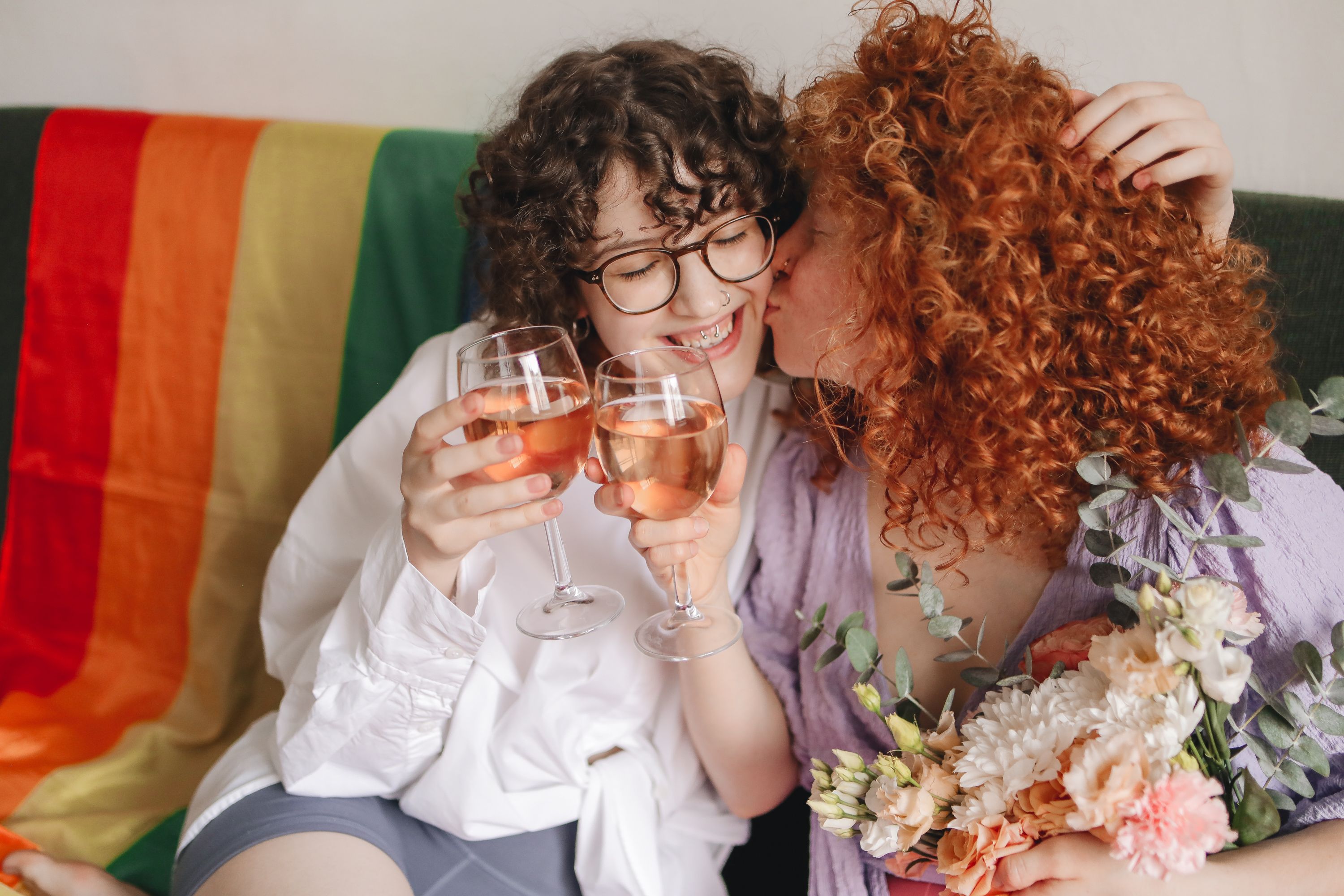 Woman Kissing Another Woman While · Free Stock Photo