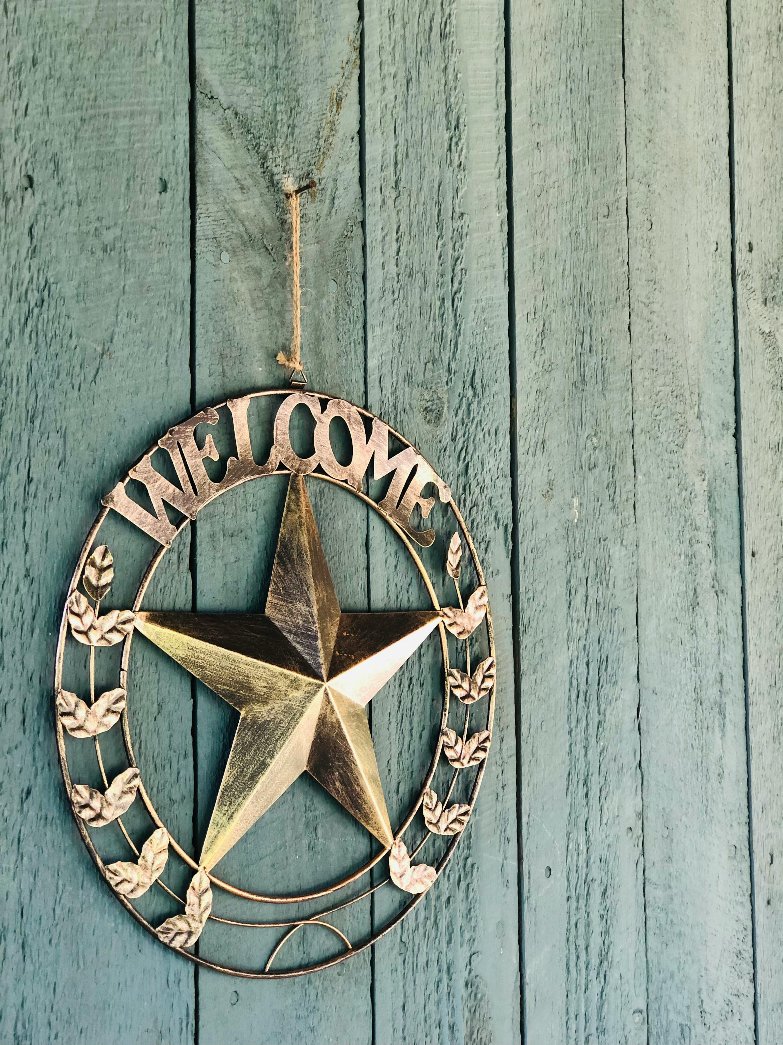 Brown Wooden Welcome Wall Decor · Free Stock Photo