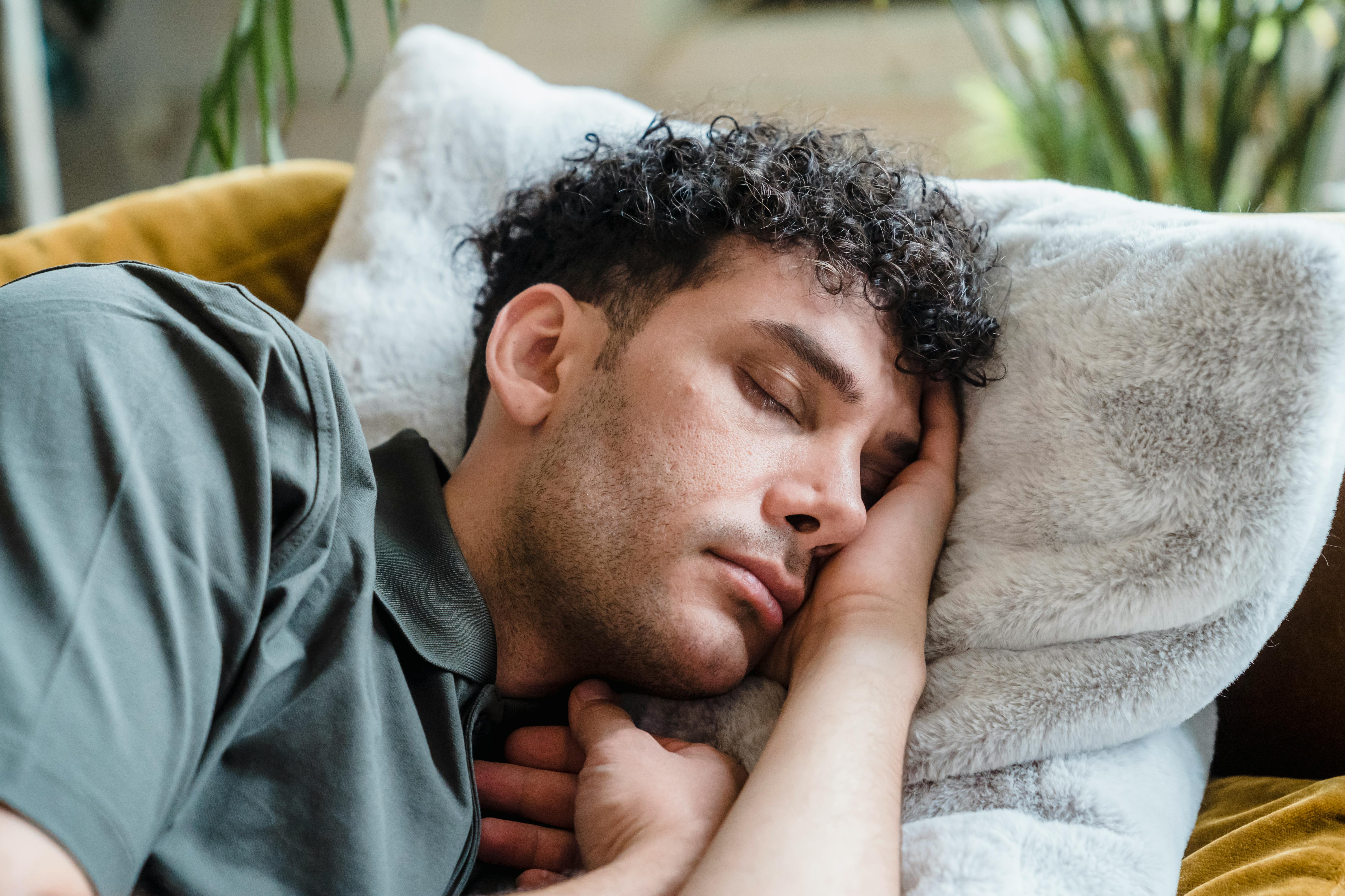 Close-up of a Young Man Sleeping · Free Stock Photo