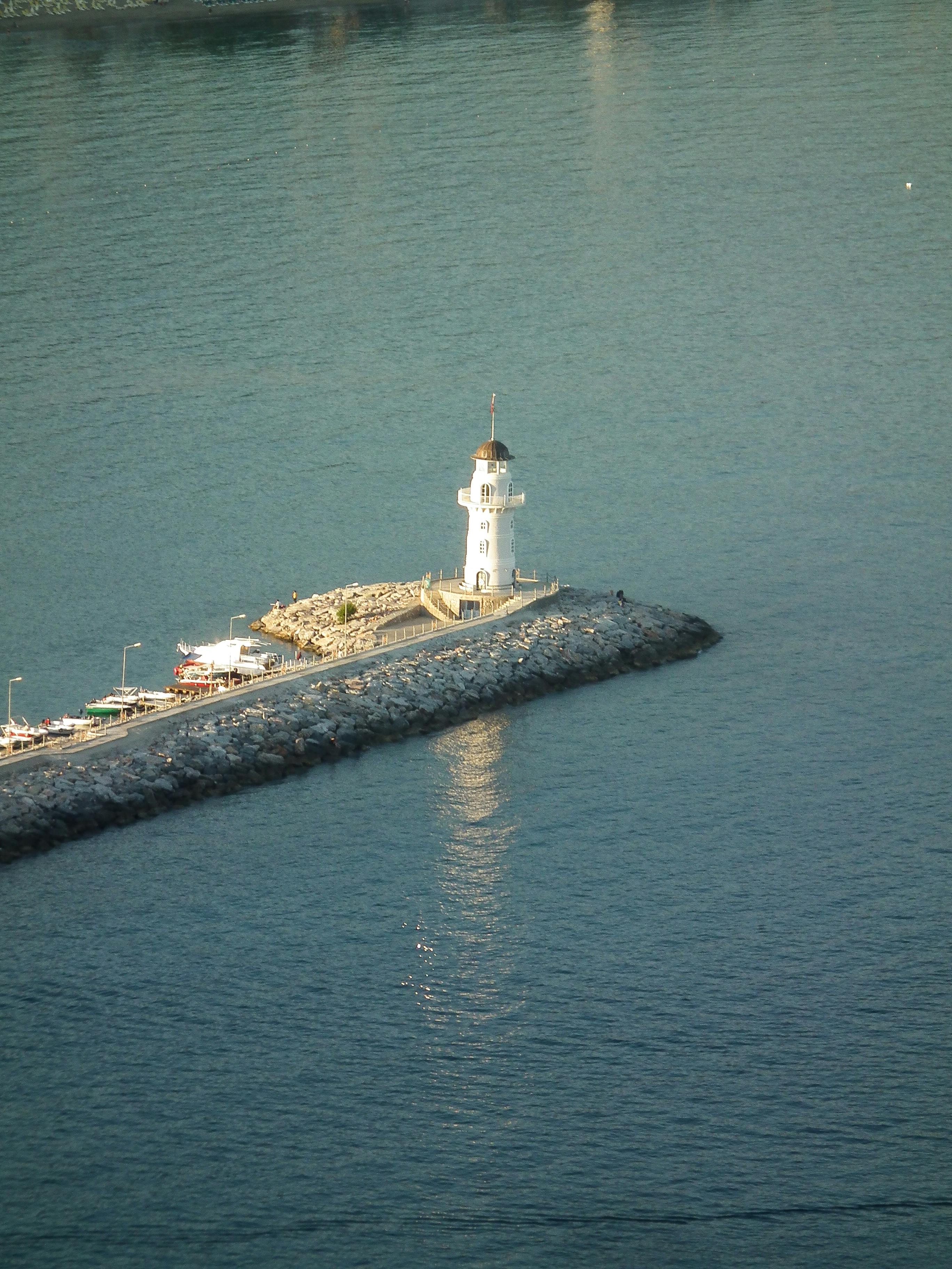 An Aerial Shot of the Lime Point Historic Lighthouse in Marin County ...