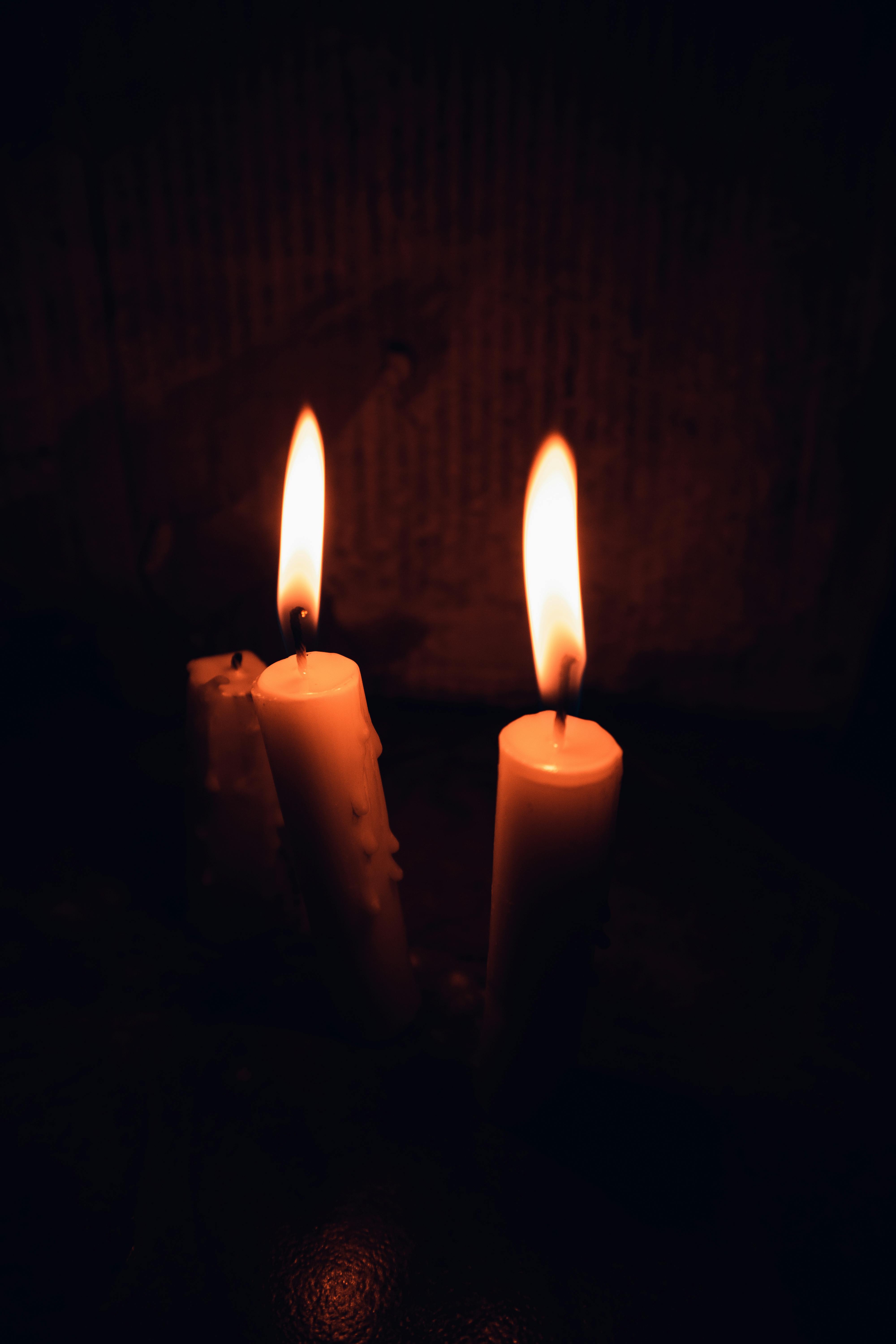 Fire on a Candle in Church · Free Stock Photo