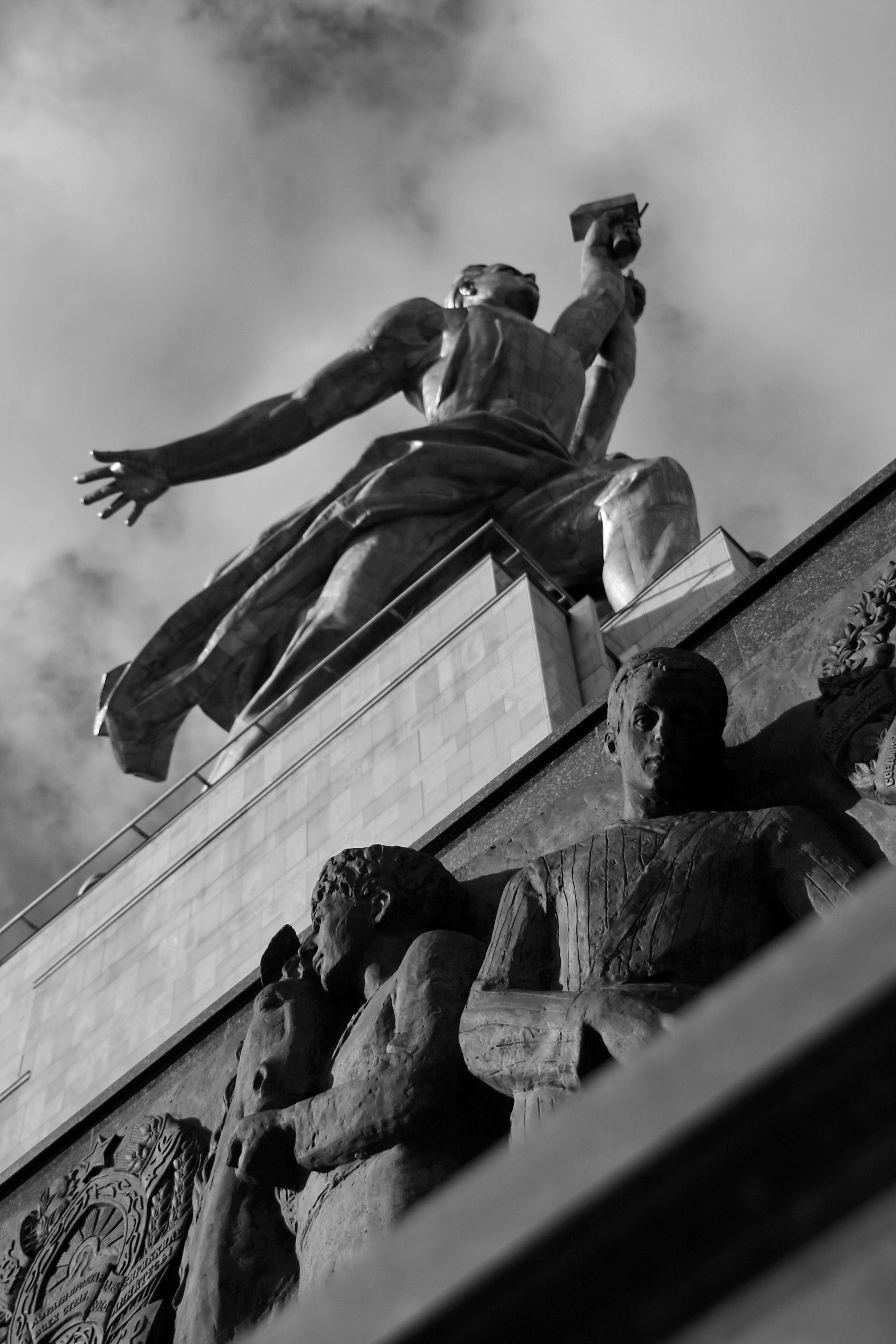Statue of a Man Holding Staff · Free Stock Photo