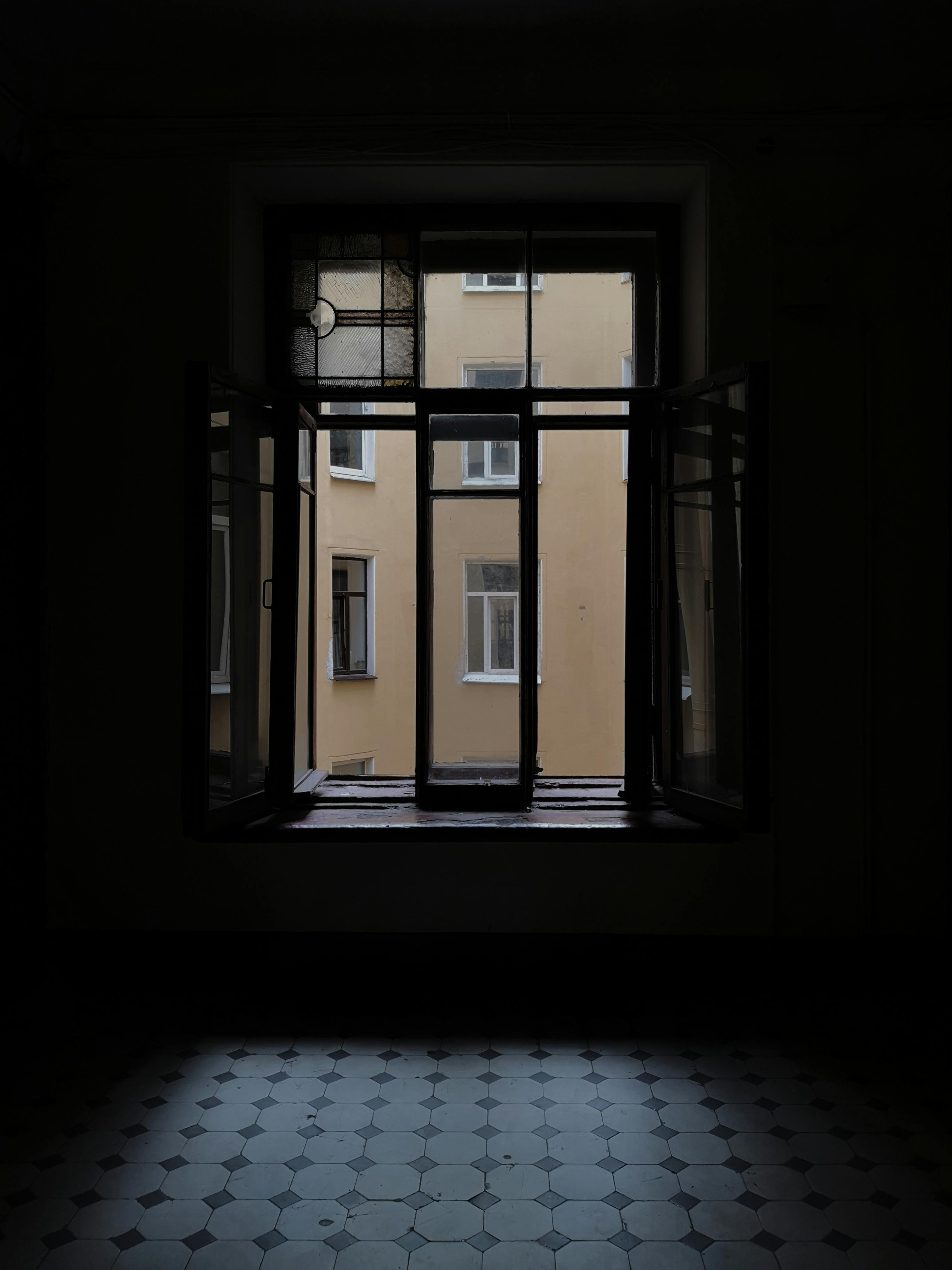 A Framed Window with Glass · Free Stock Photo