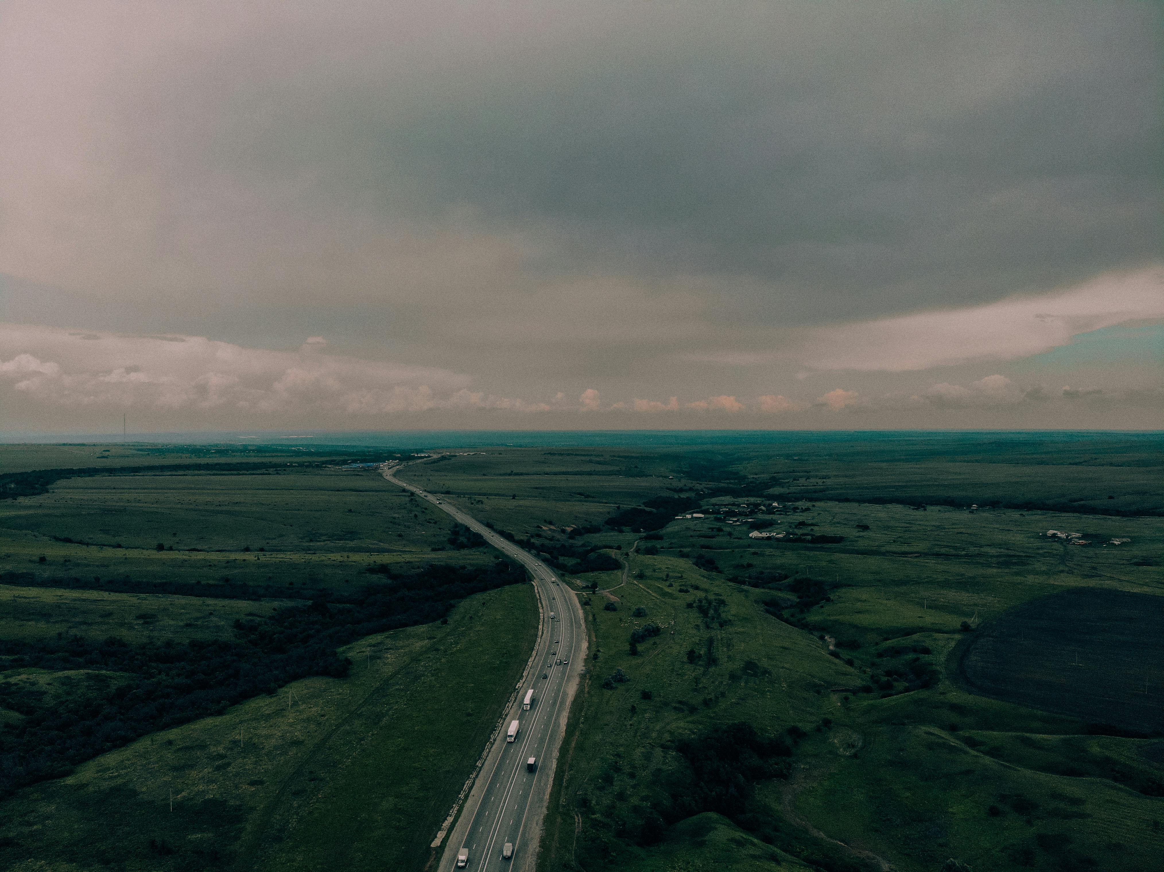 Aerial Photography of an Intersection Road · Free Stock Photo