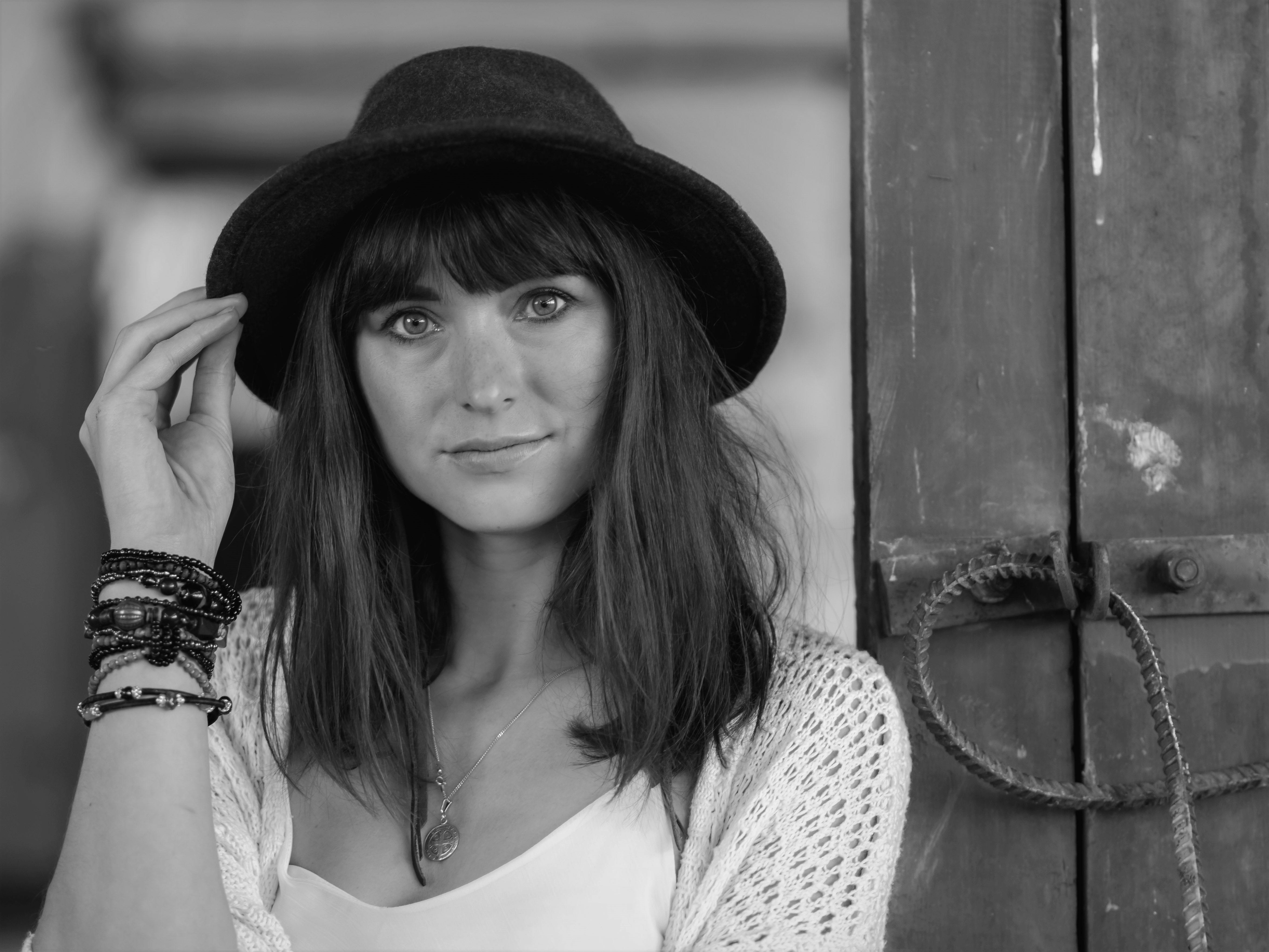 Grayscale Photography of Woman in Cosplay Costume · Free Stock Photo