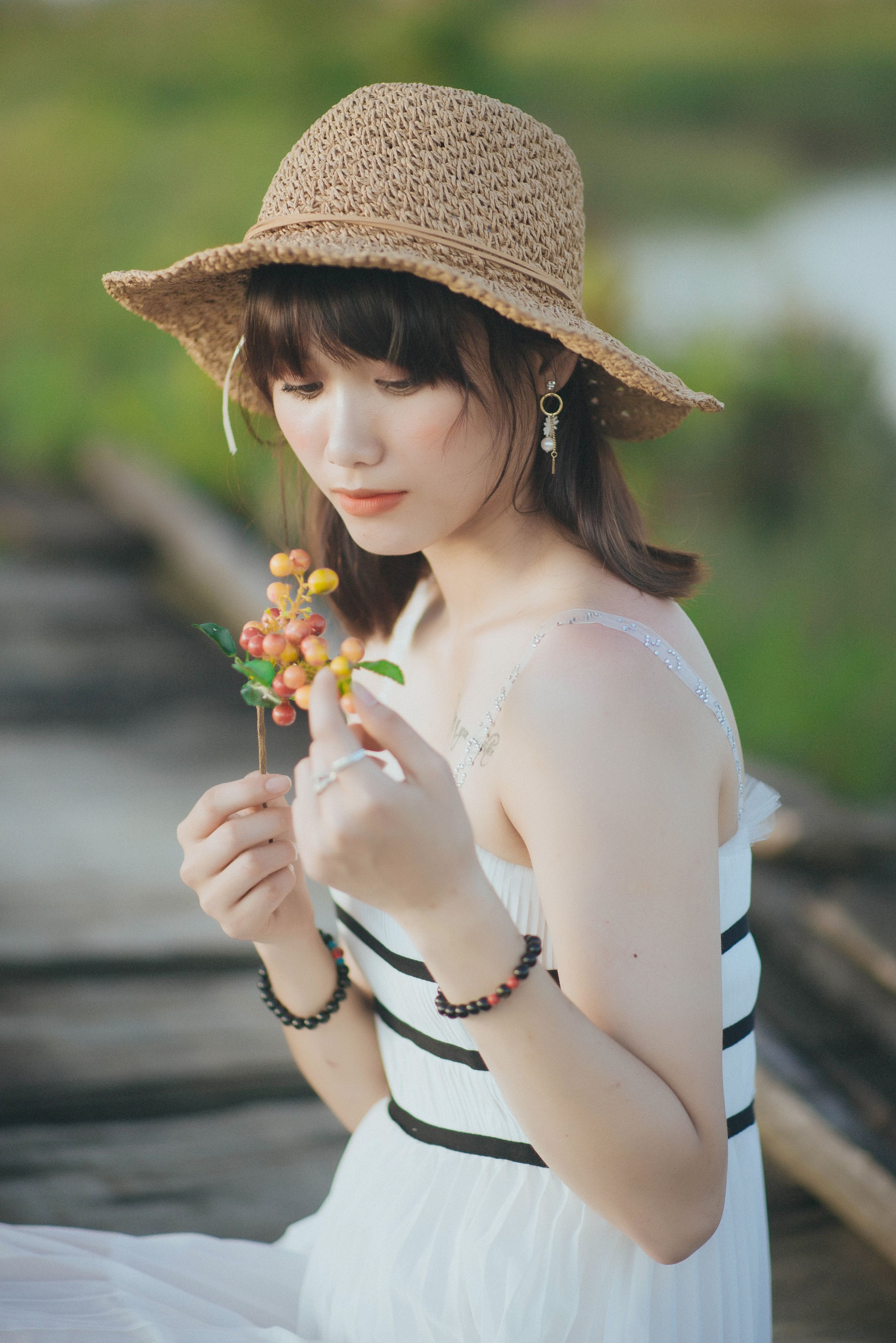 Girl in White Dress Wearing a Crown · Free Stock Photo