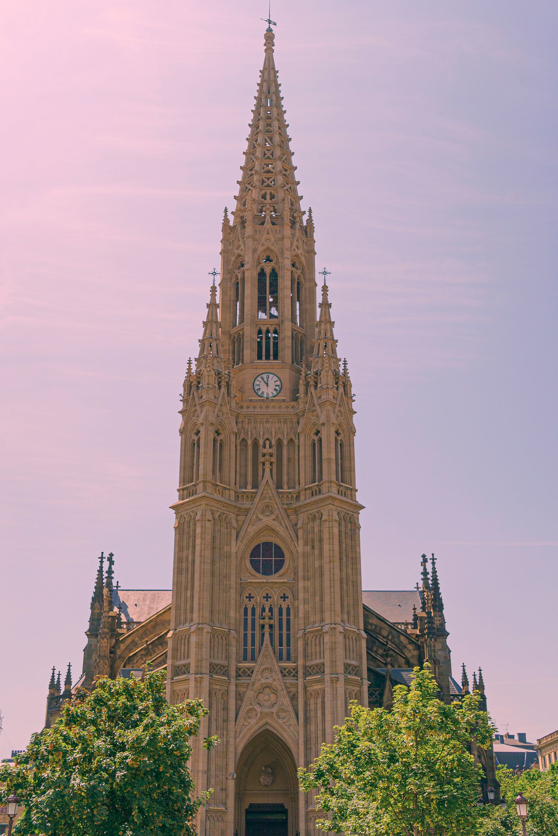 A Concrete Church Near the Green Trees · Free Stock Photo