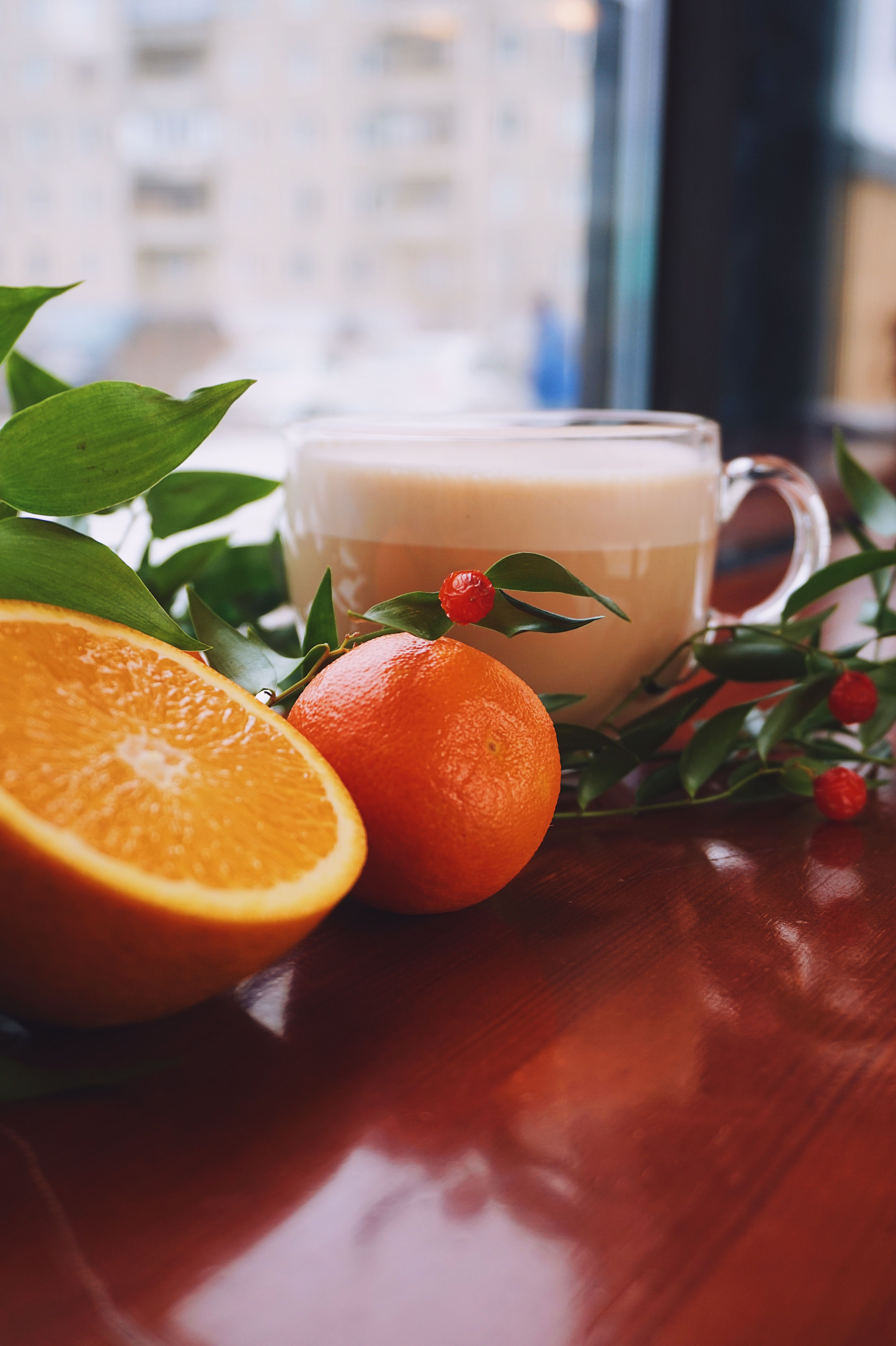 Sliced Orange on the Table · Free Stock Photo