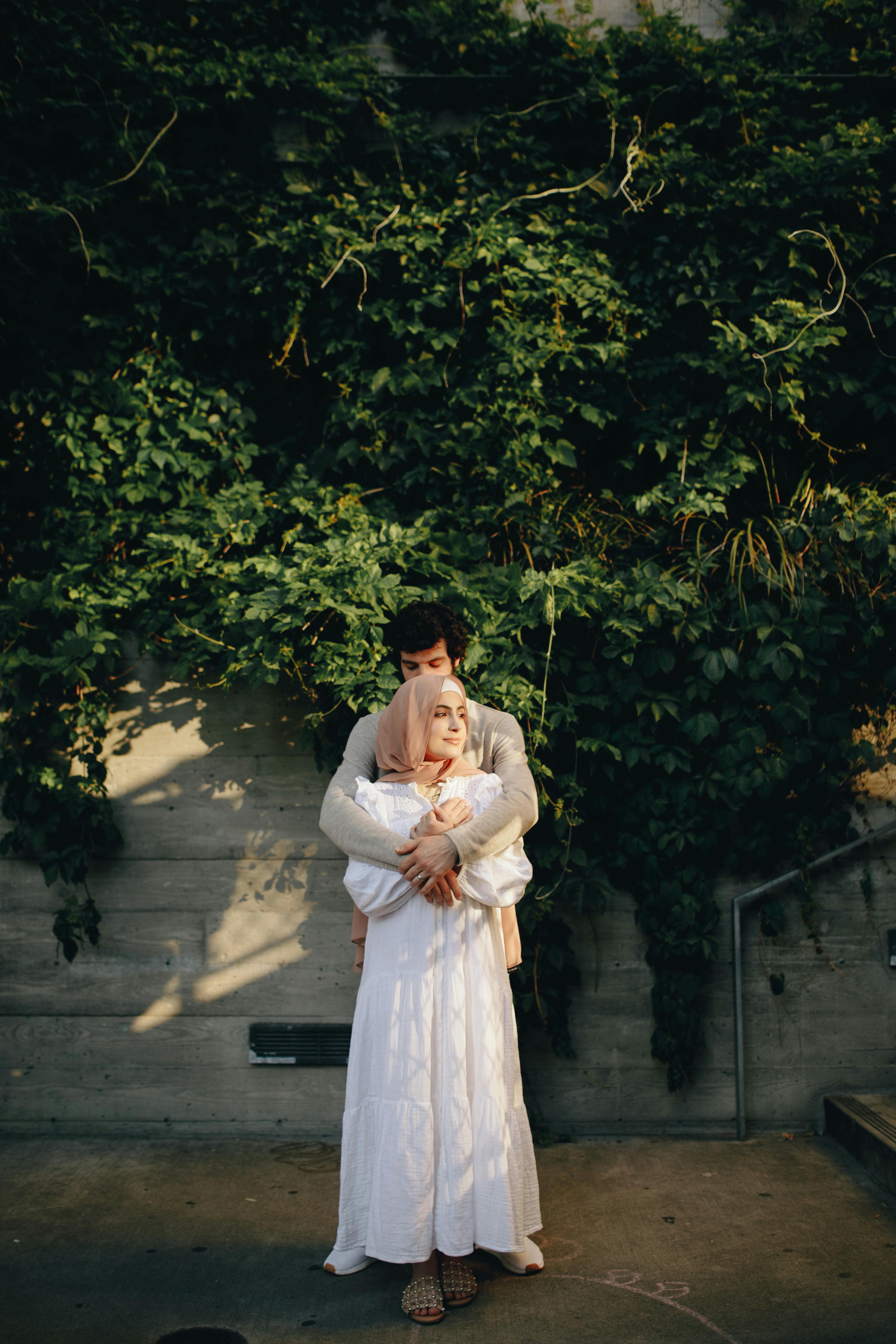 A Couple in a Hugging Pose · Free Stock Photo