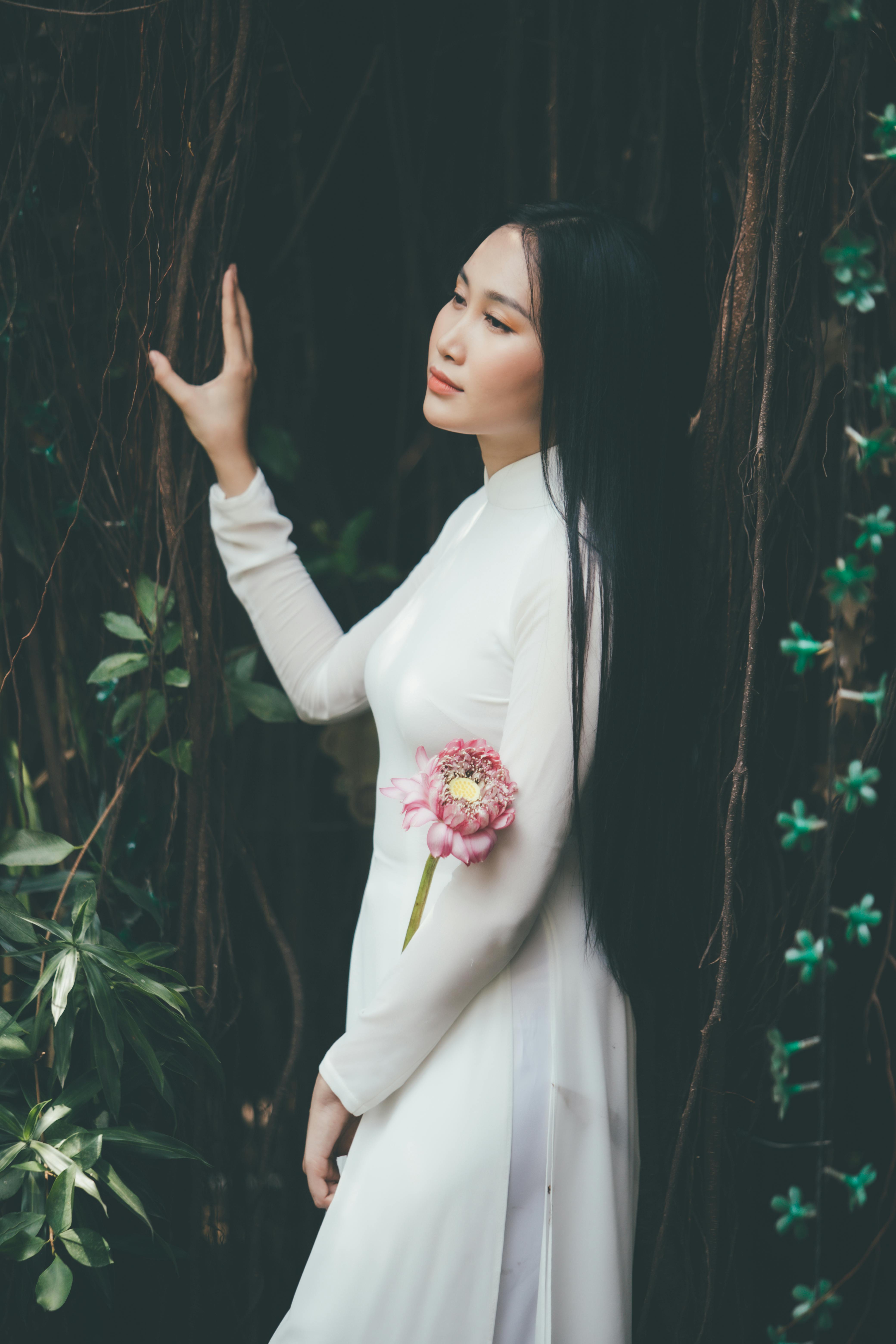 Woman in Black, Transparent Dress · Free Stock Photo