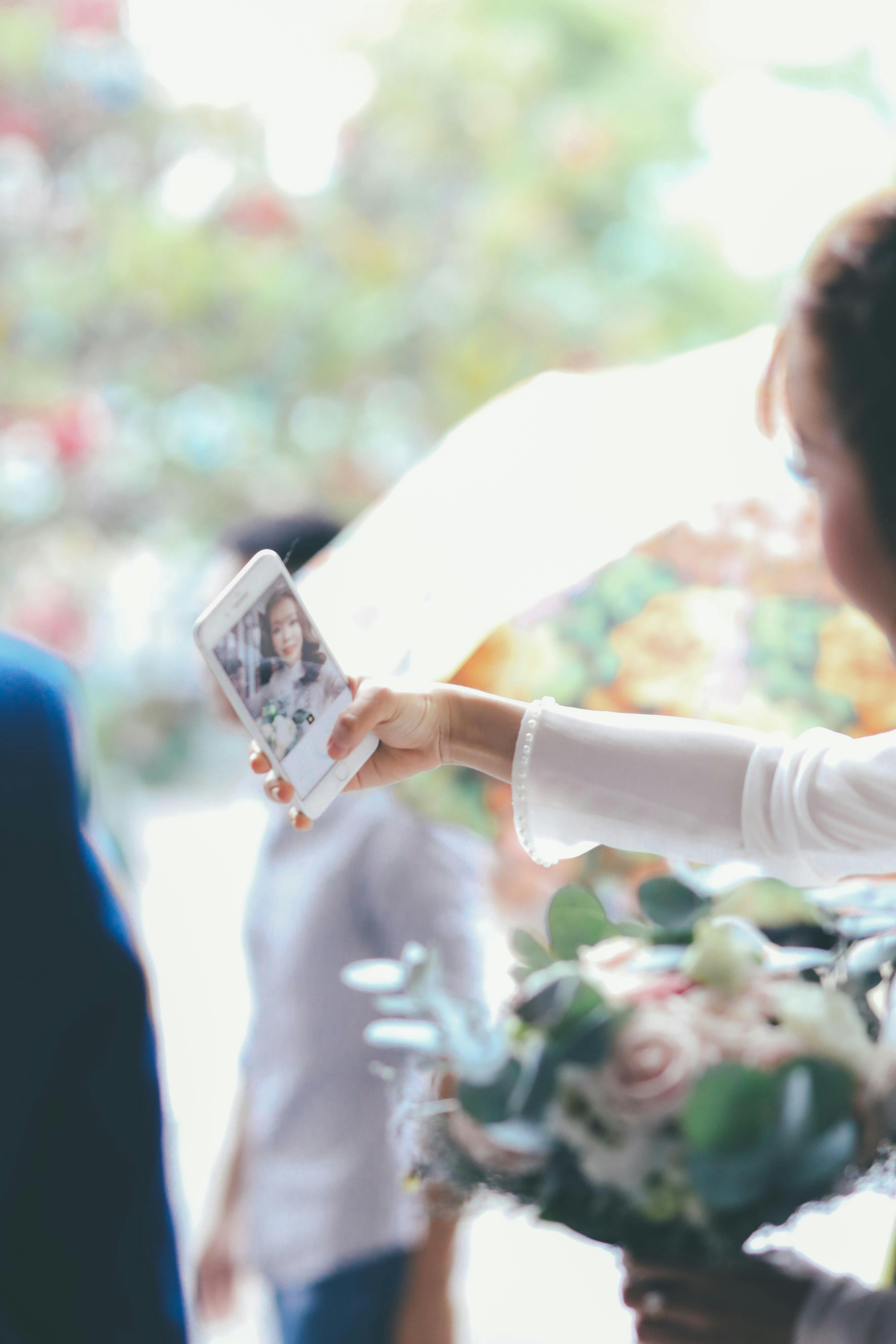 Woman Making Collage Pictures · Free Stock Photo