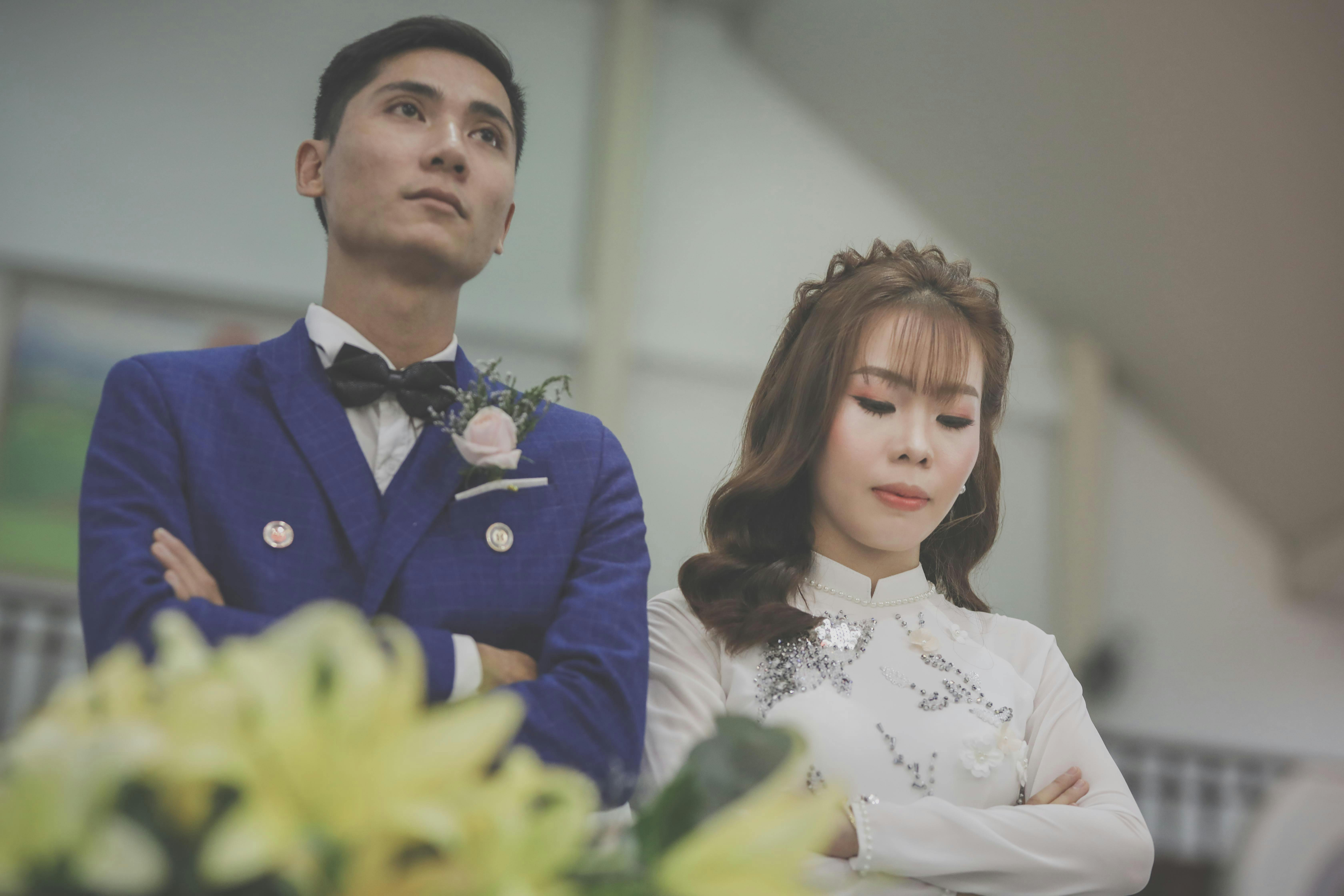 Couple at Wedding Ceremony · Free Stock Photo