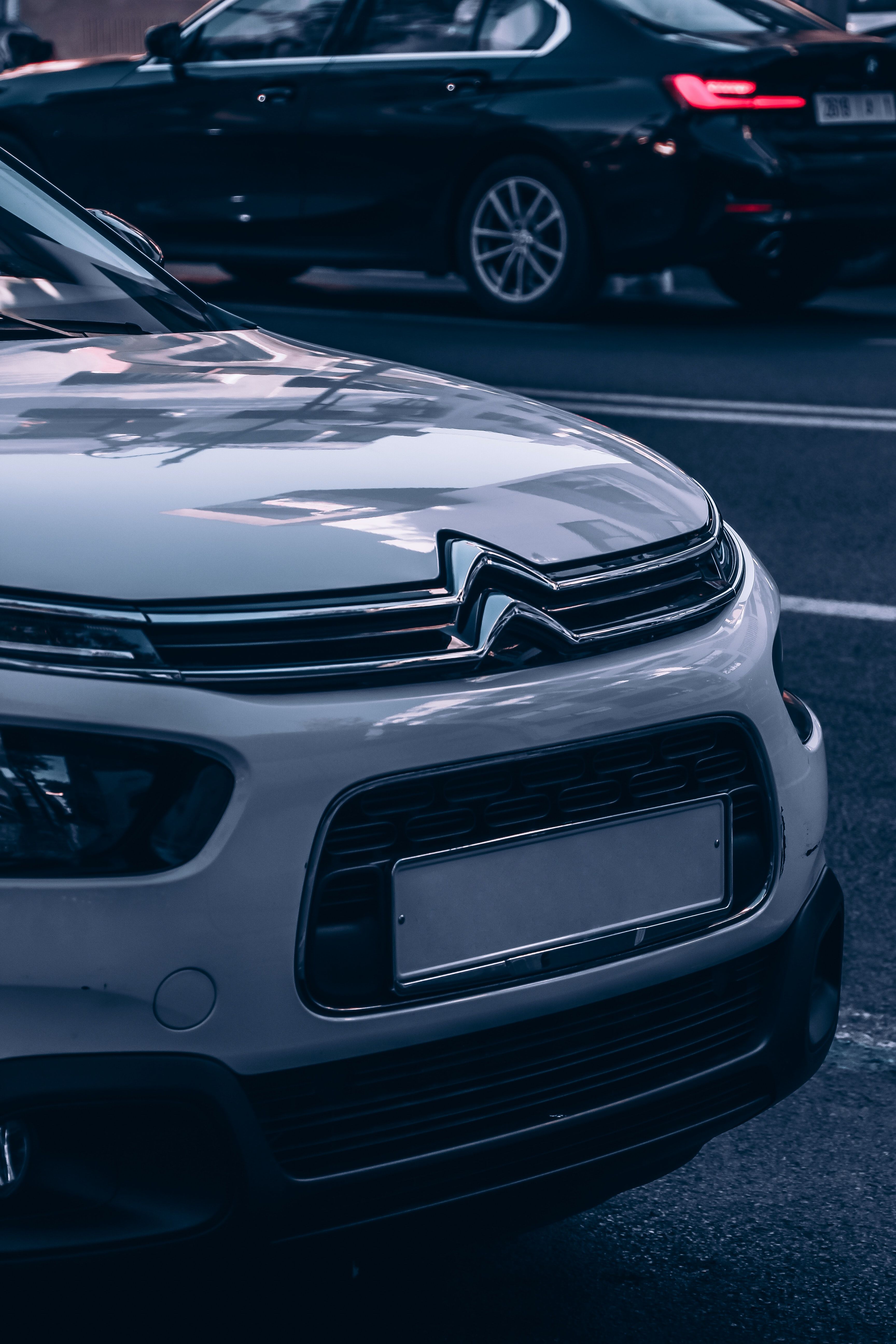Close-up Photo of a Car Hood · Free Stock Photo