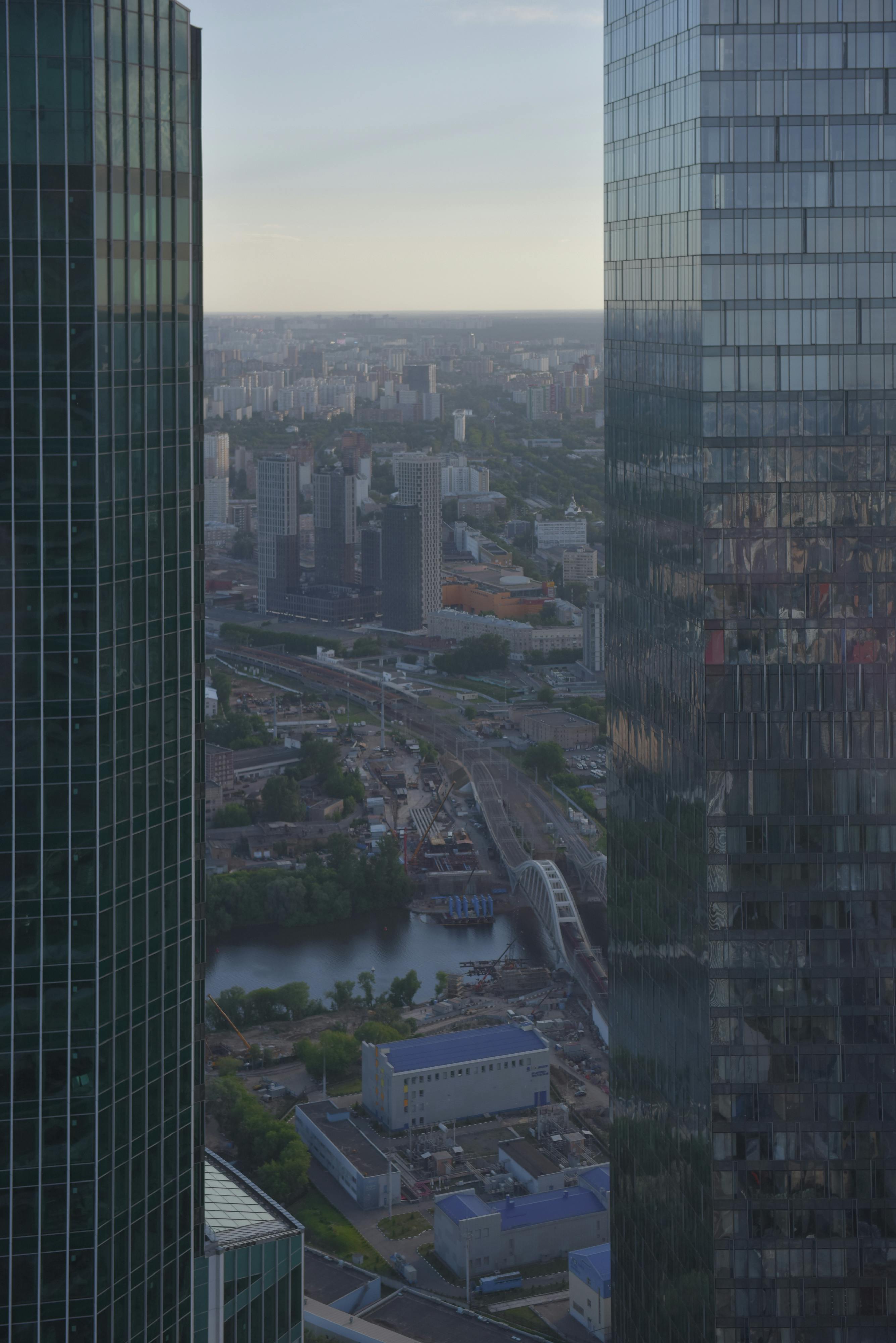 City View between High-rise Buildings · Free Stock Photo