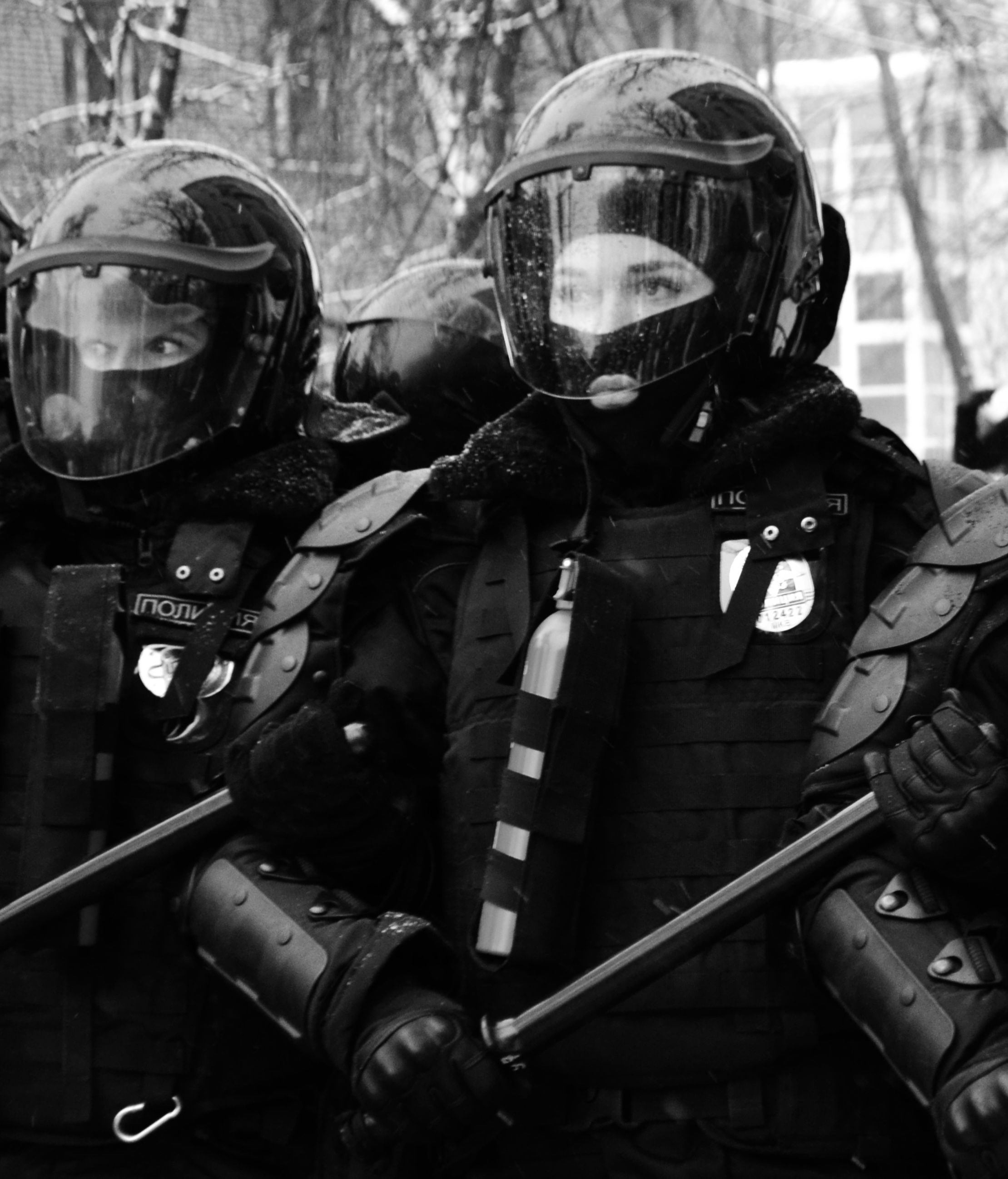 Police in Armored Uniforms · Free Stock Photo