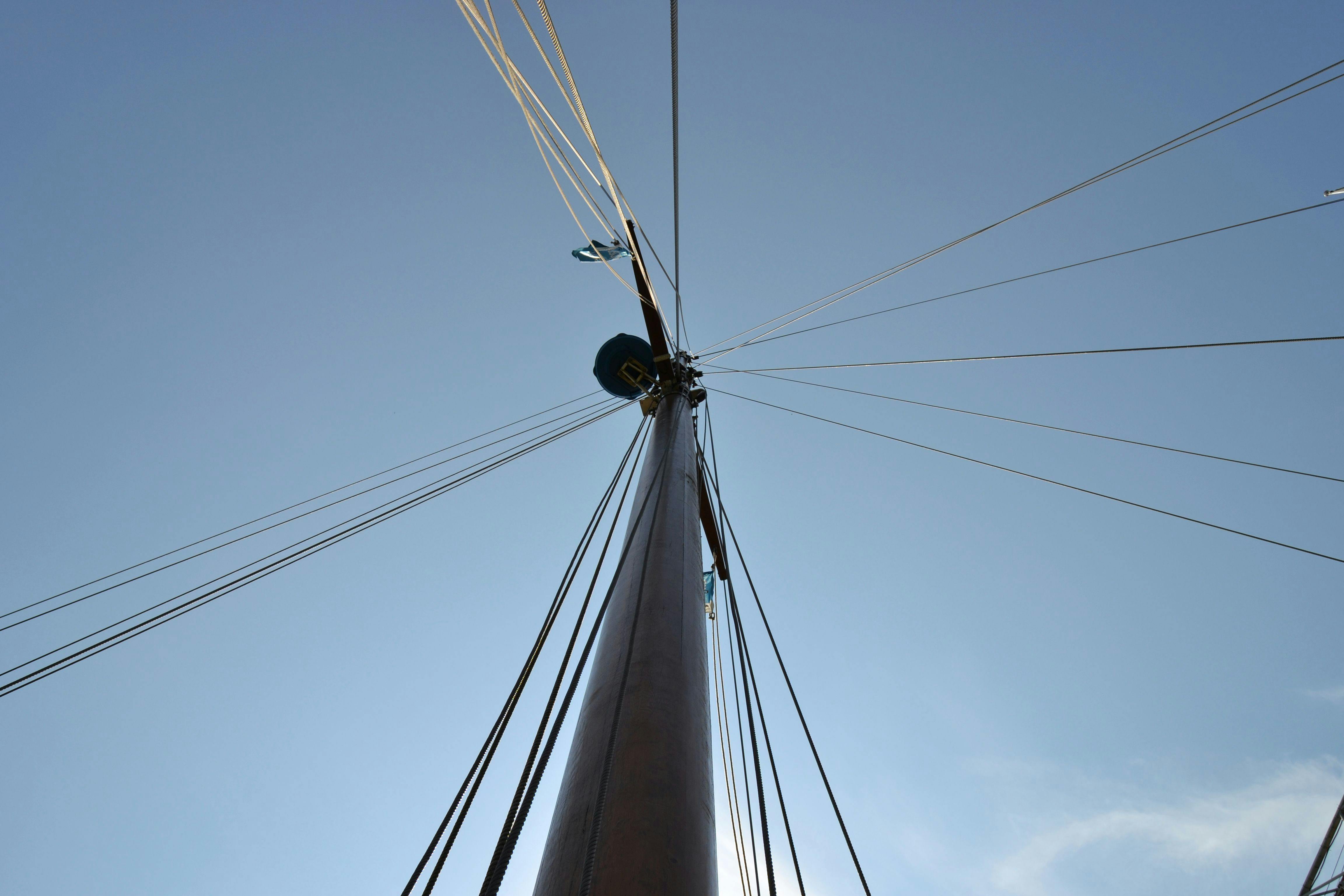 Ropes on Vessel Mast · Free Stock Photo