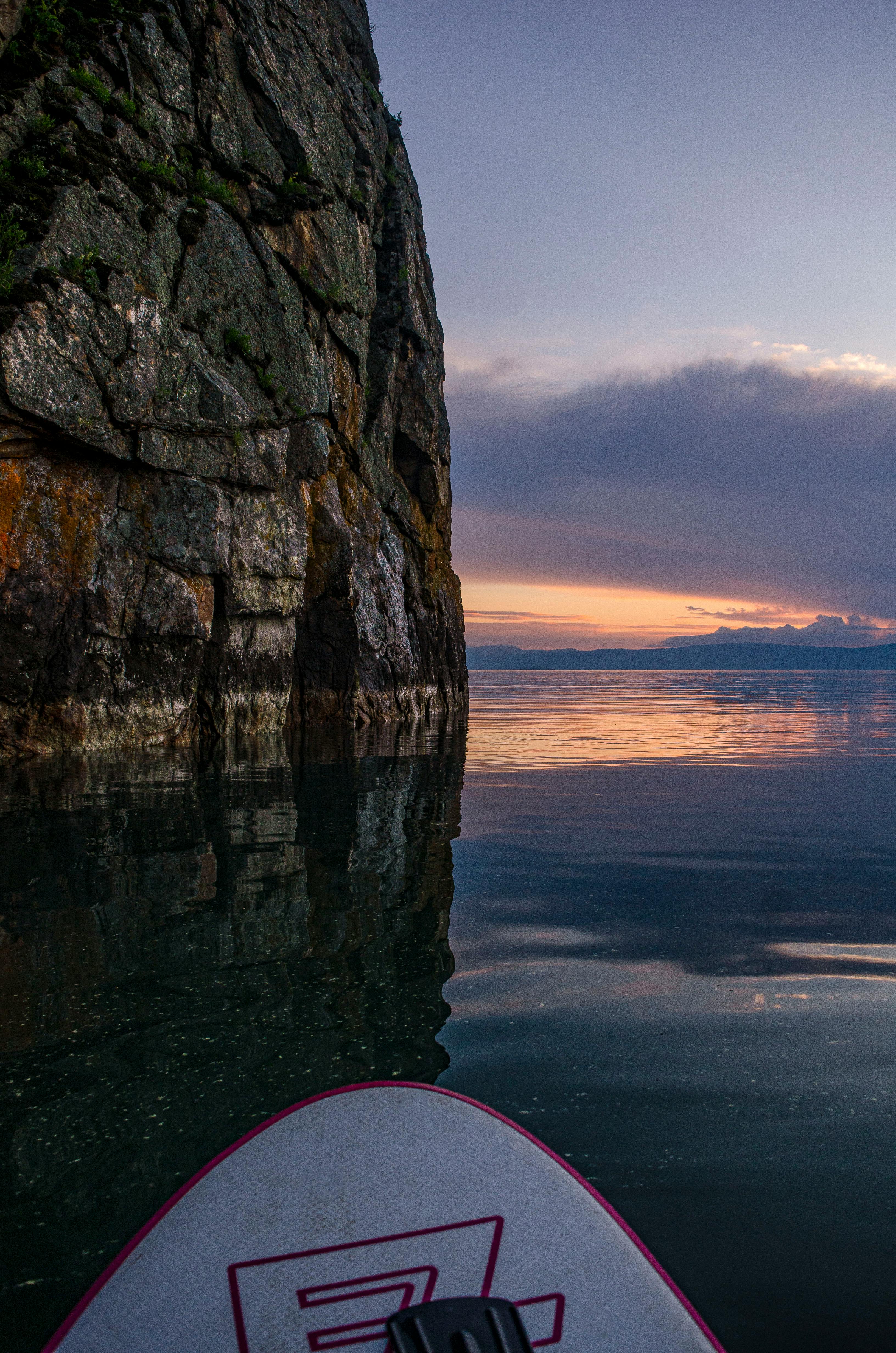 Scenic Photo of Cliffside During Dusk · Free Stock Photo
