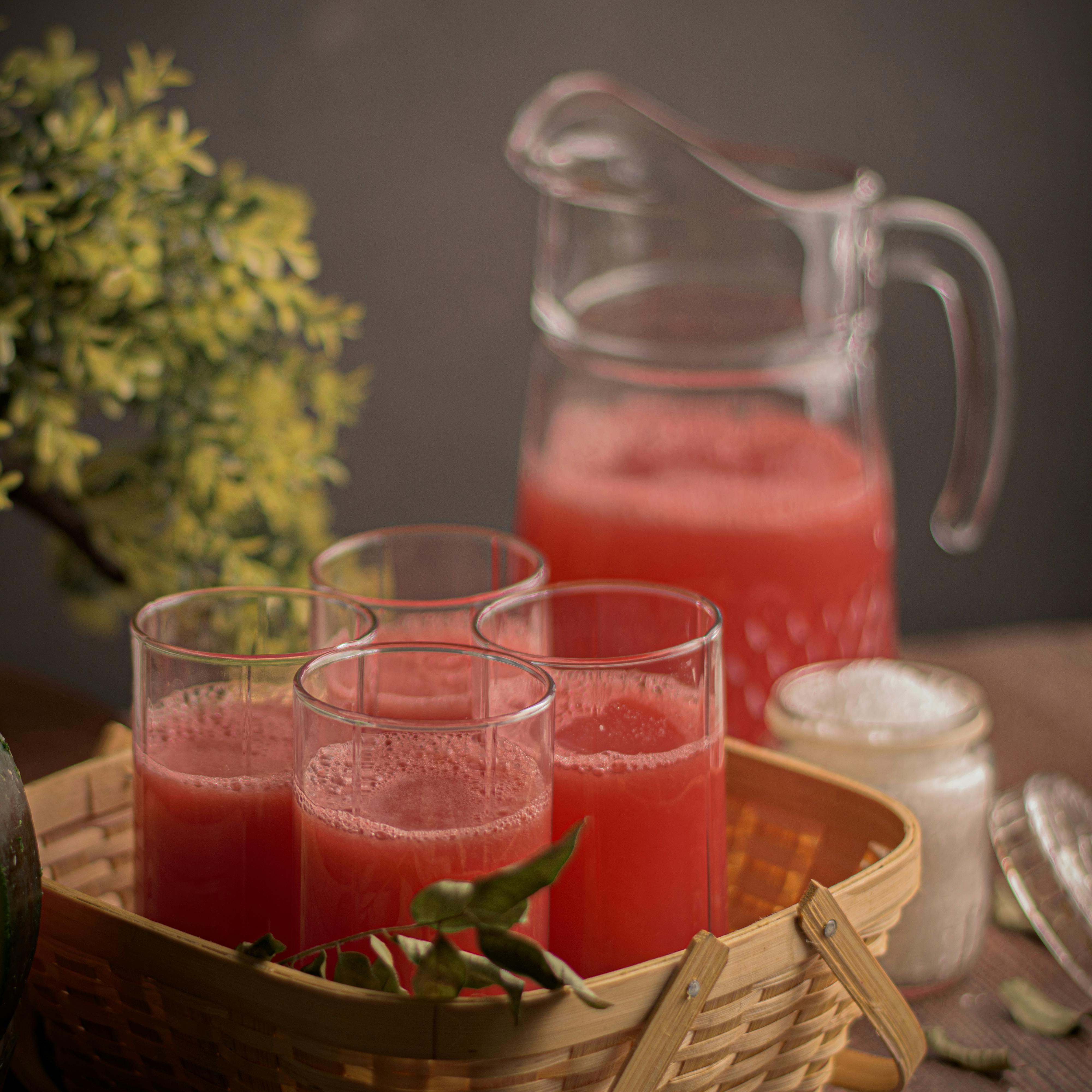 Red Juice in Glasses · Free Stock Photo