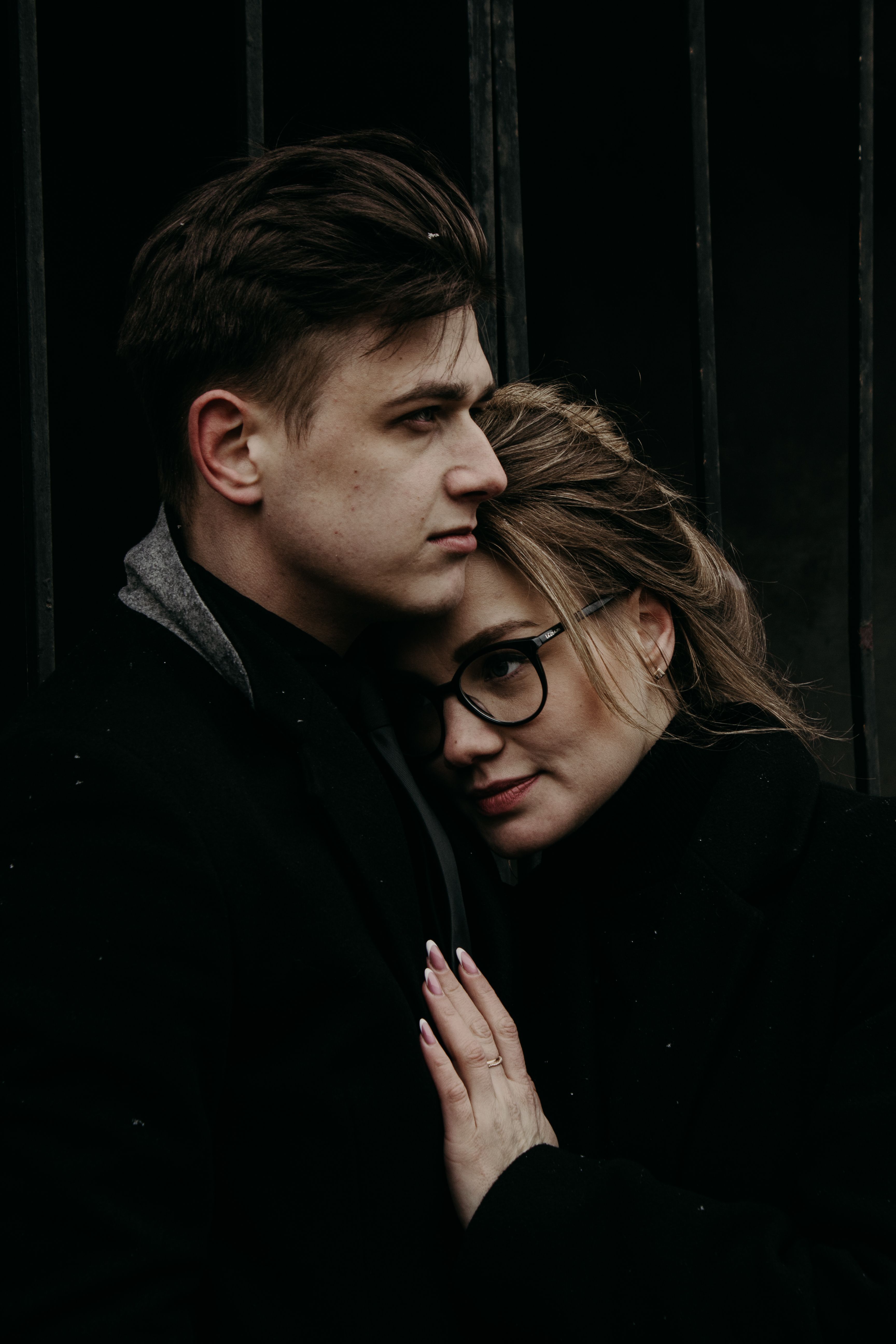 Couple Hugging Together Outdoors · Free Stock Photo